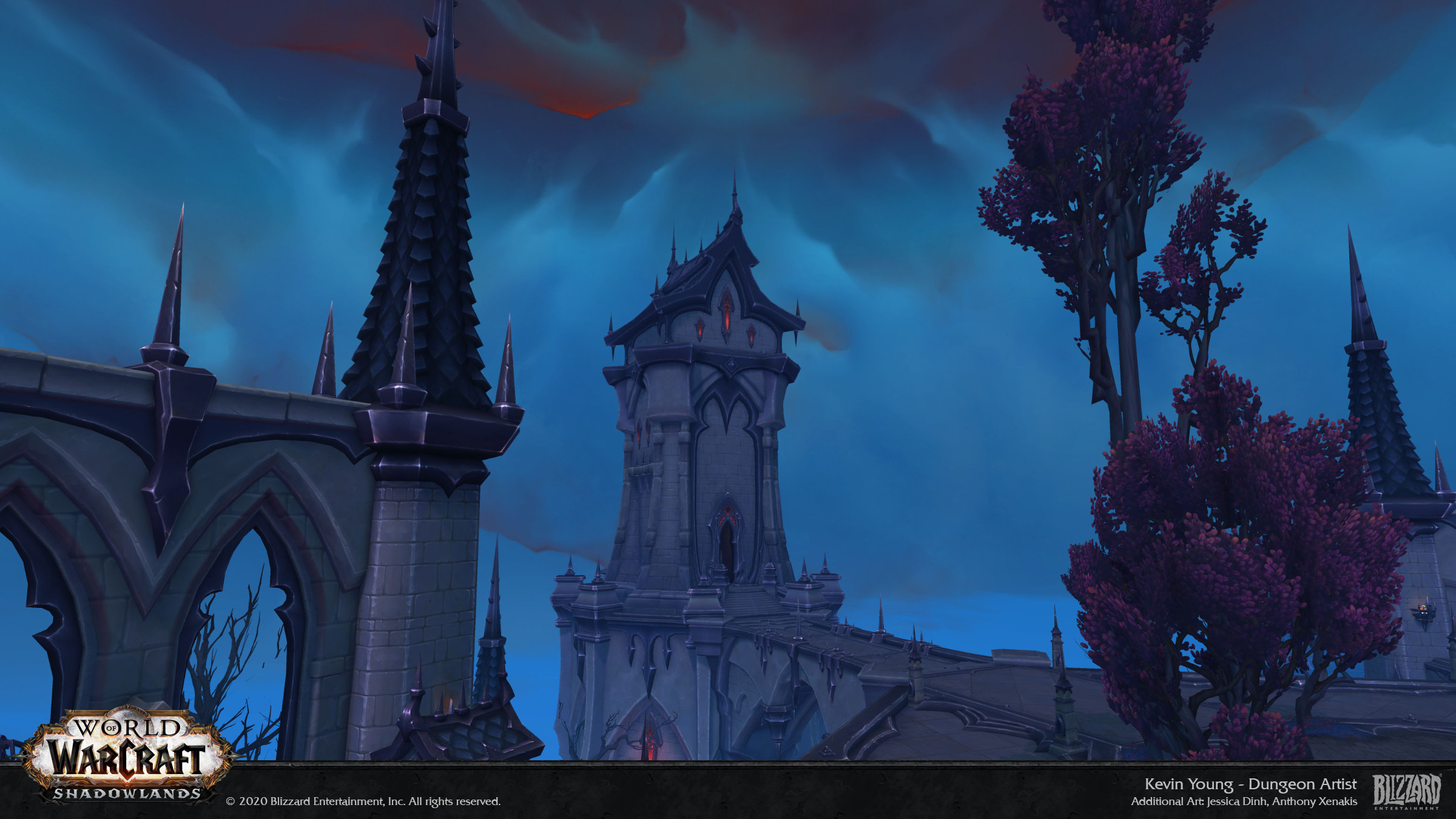 Kevin Young - World of Warcraft: Shadowlands - Revendreth Architecture