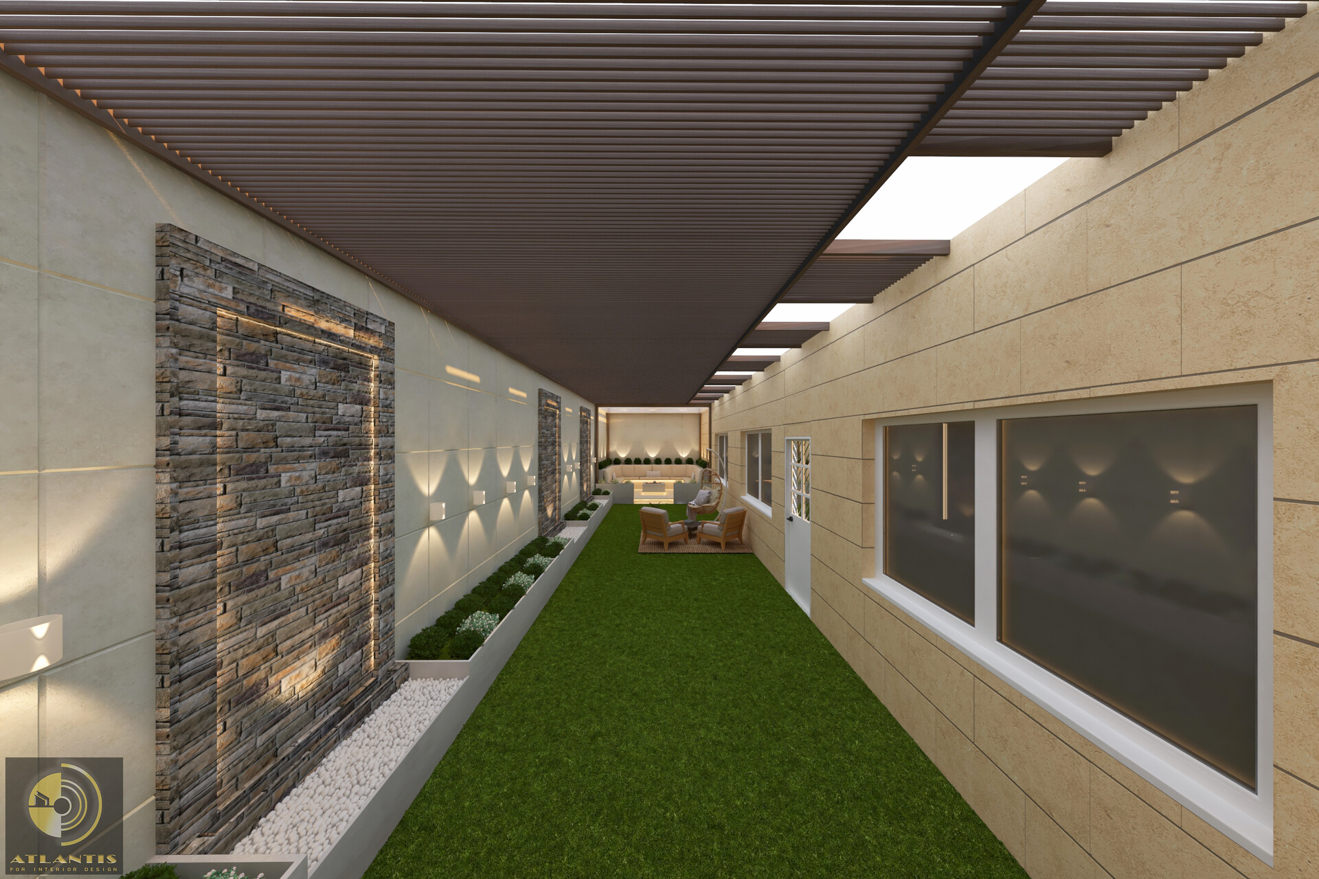 ArtStation - Interior courtyard design