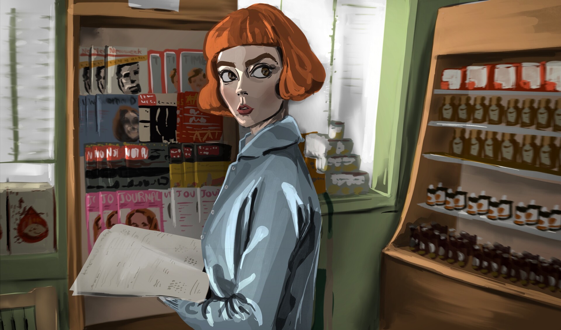 ArtStation - Concept art Beth Harmon on procreate