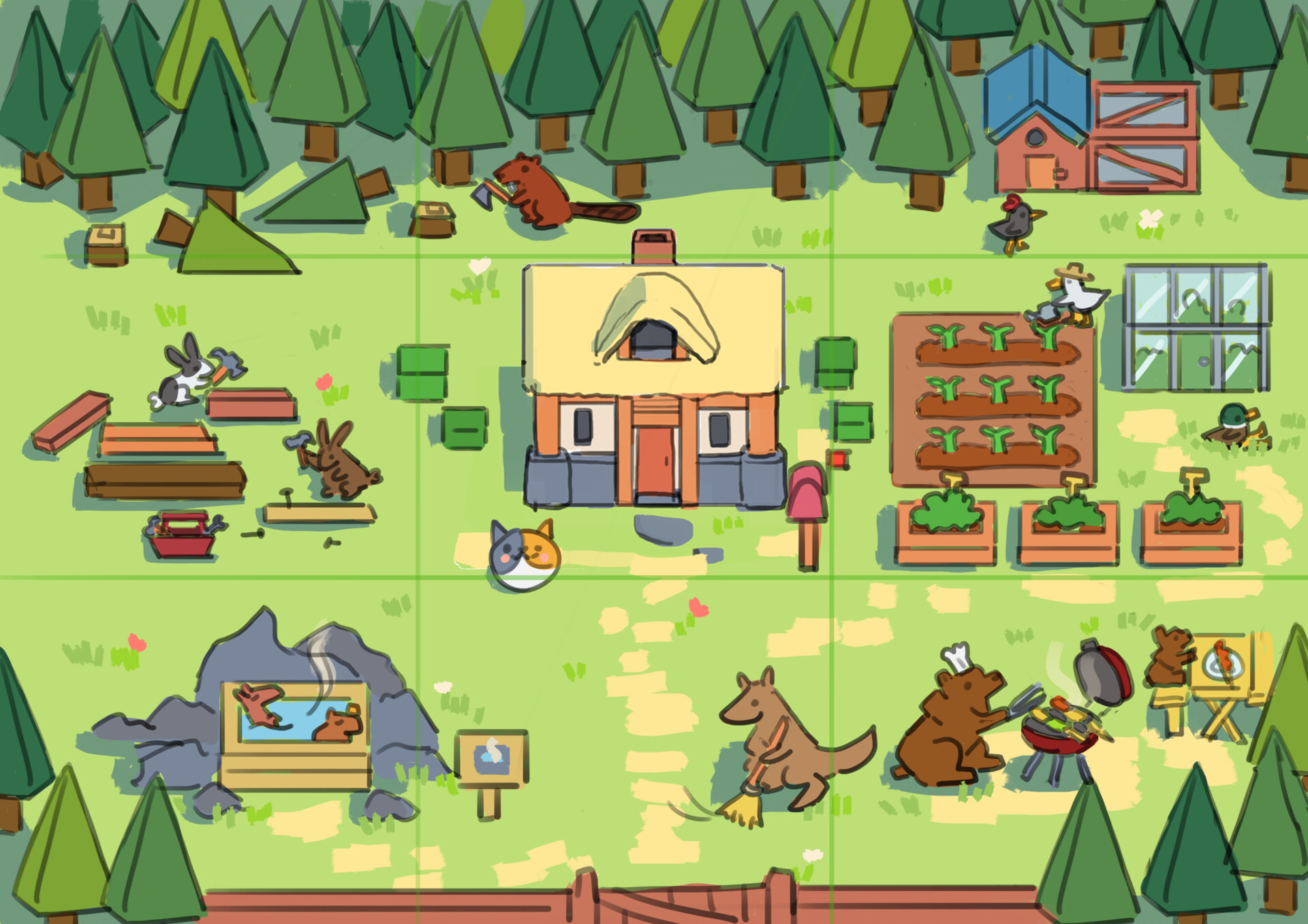 ArtStation - Chonky Remake: Early Concepts