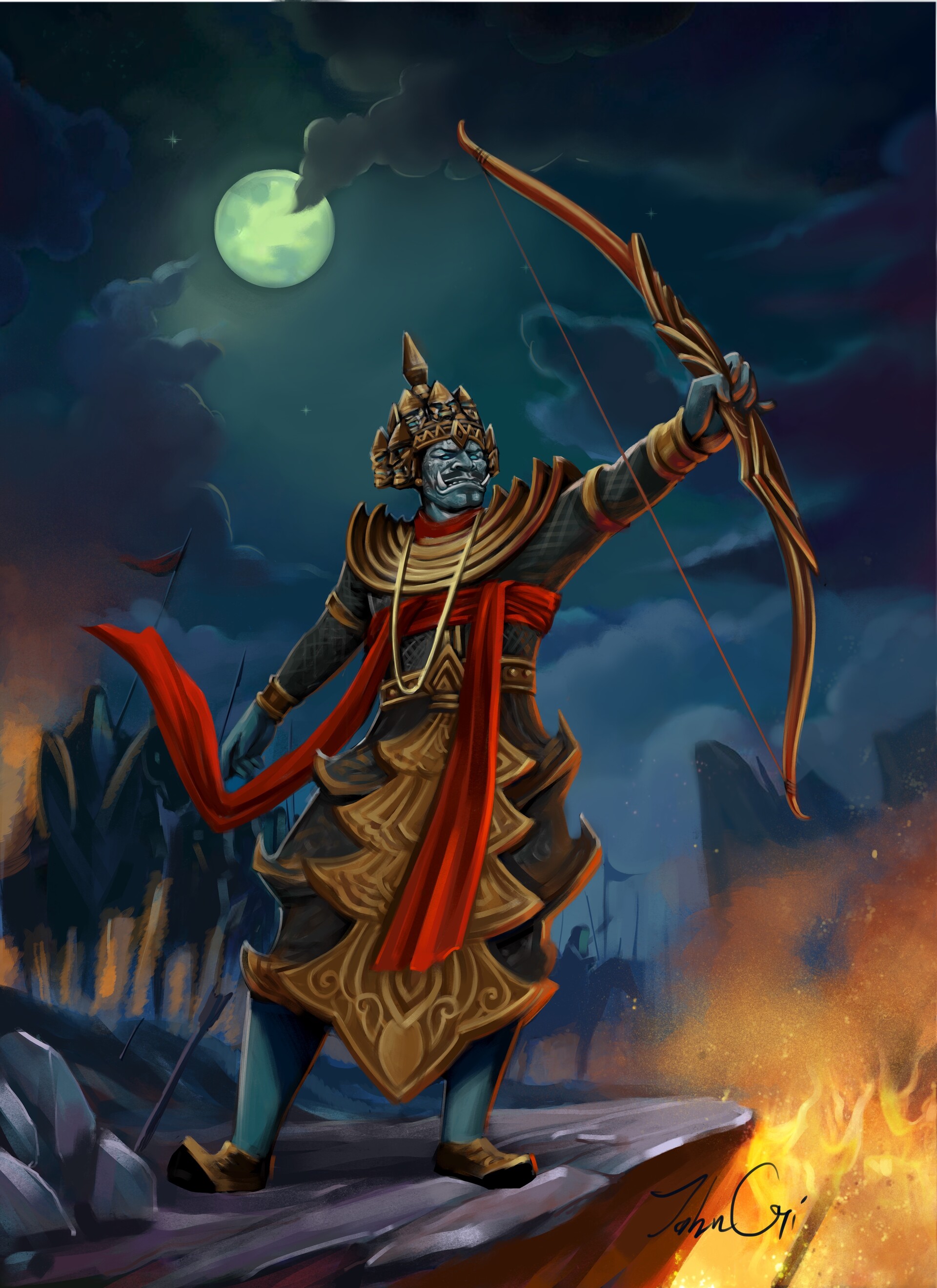 ArtStation - Myanmar ogre (belu)