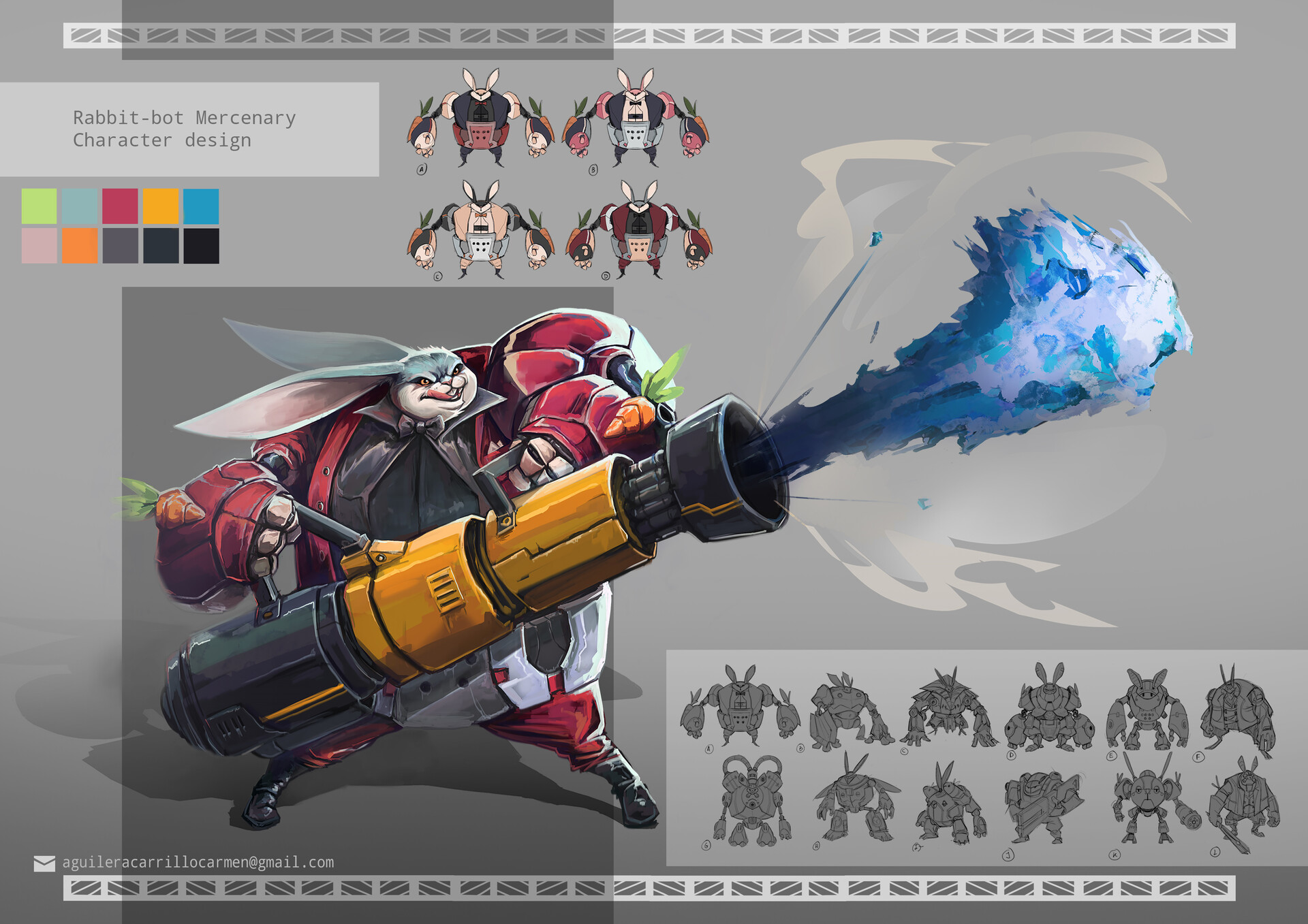 ArtStation - Character Design_Rabbit_Bot