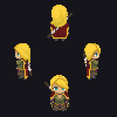 ArtStation - Alice inspired pixel character