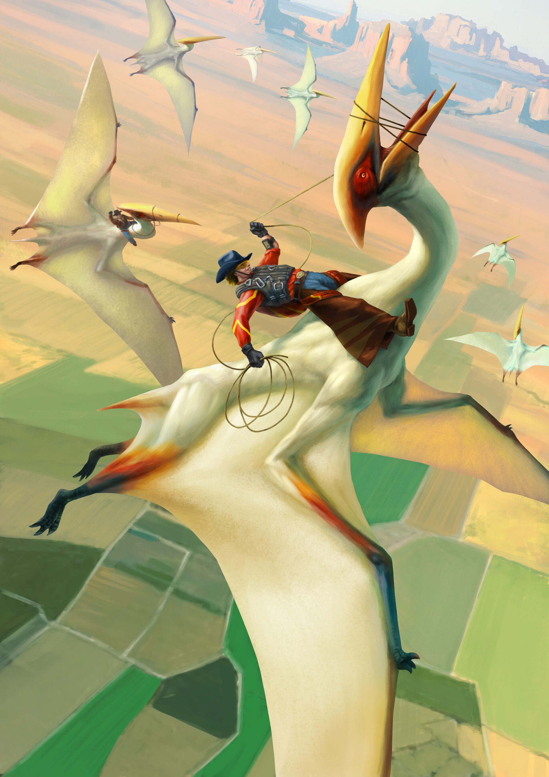 ArtStation - Wild Dino Rodeo