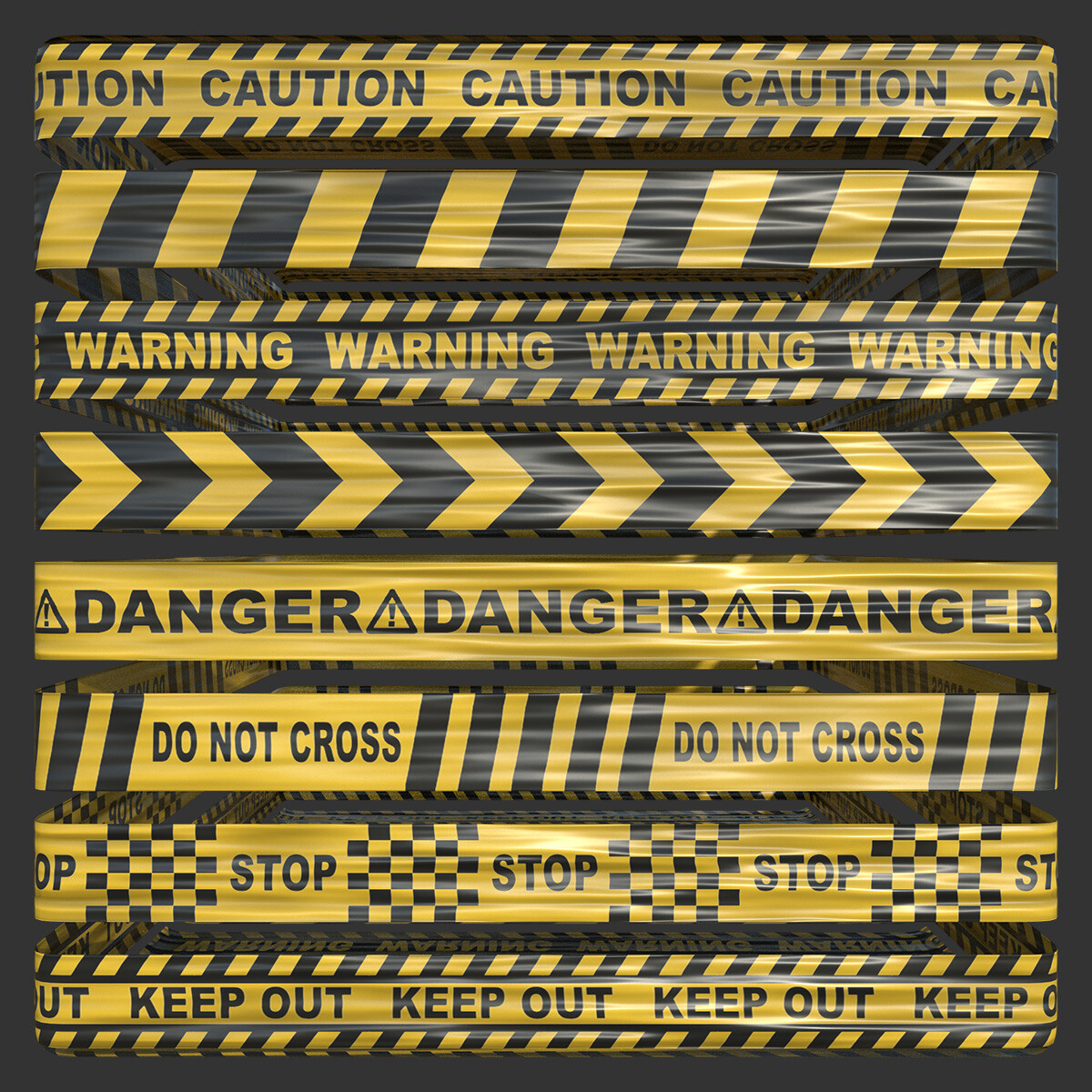 TextureCan - Plastic Caution Tape Texture