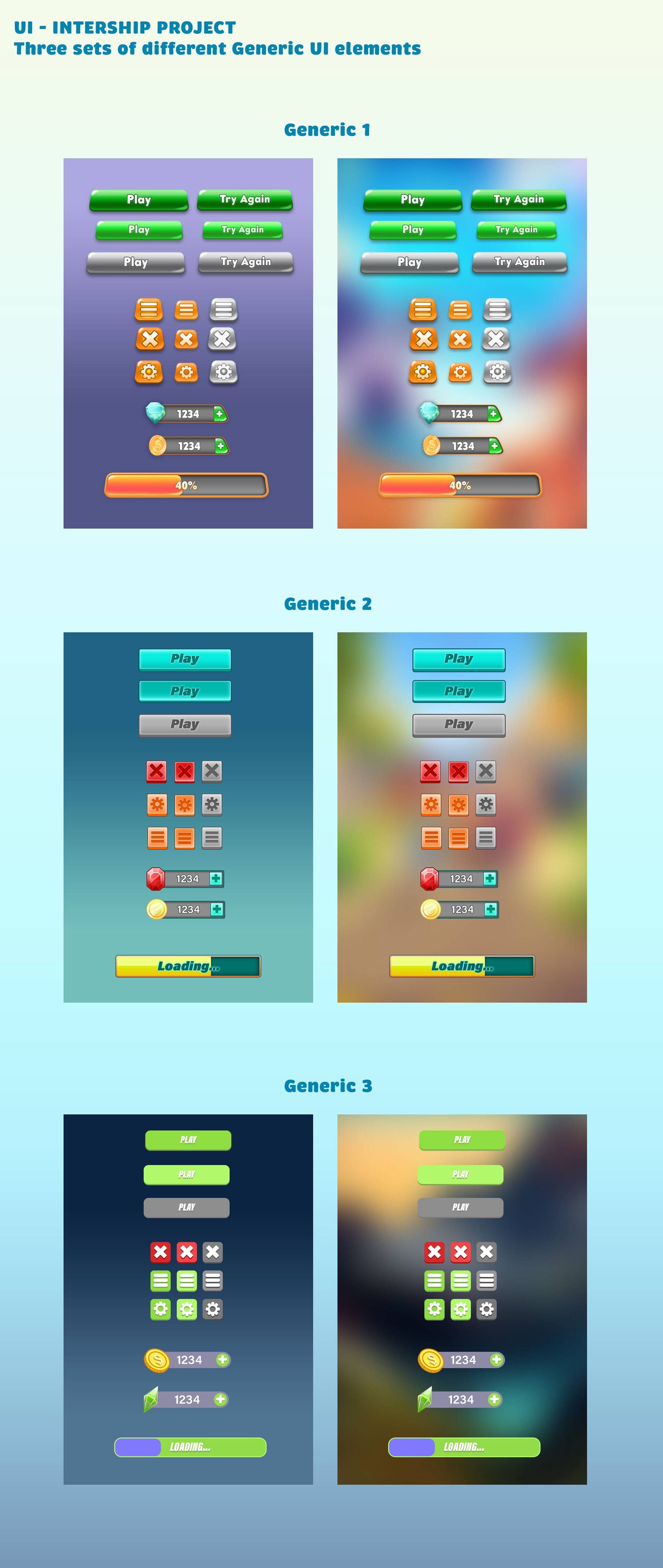 ArtStation - Generic UI Practice