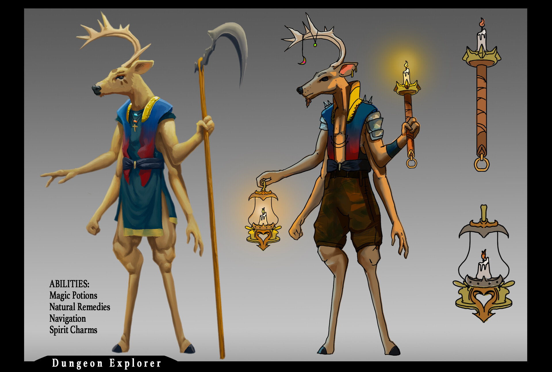 ArtStation - Dungeon Explorer Character Sheet