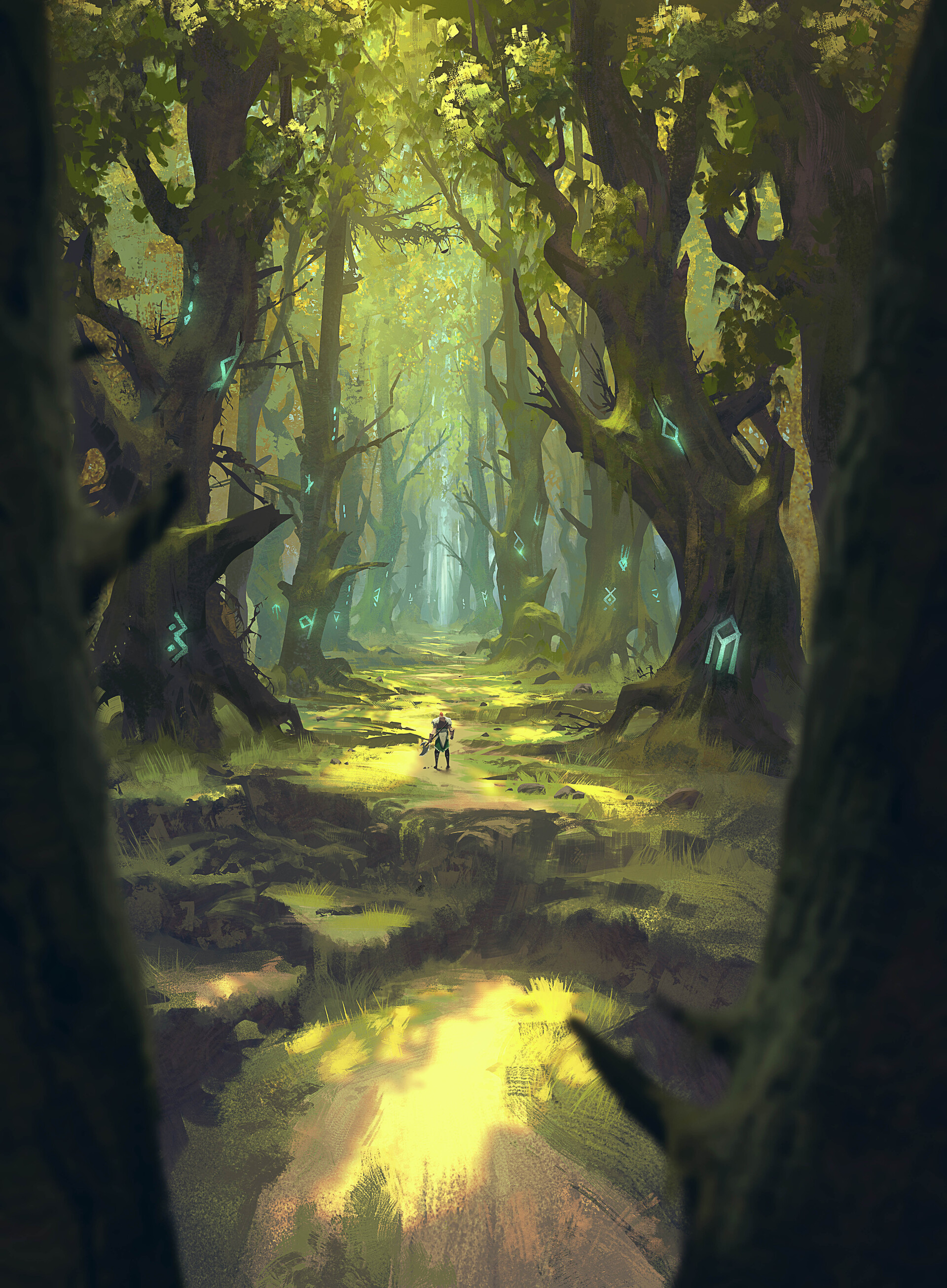 Forest by Grady Frederick : r/ImaginaryWildlands