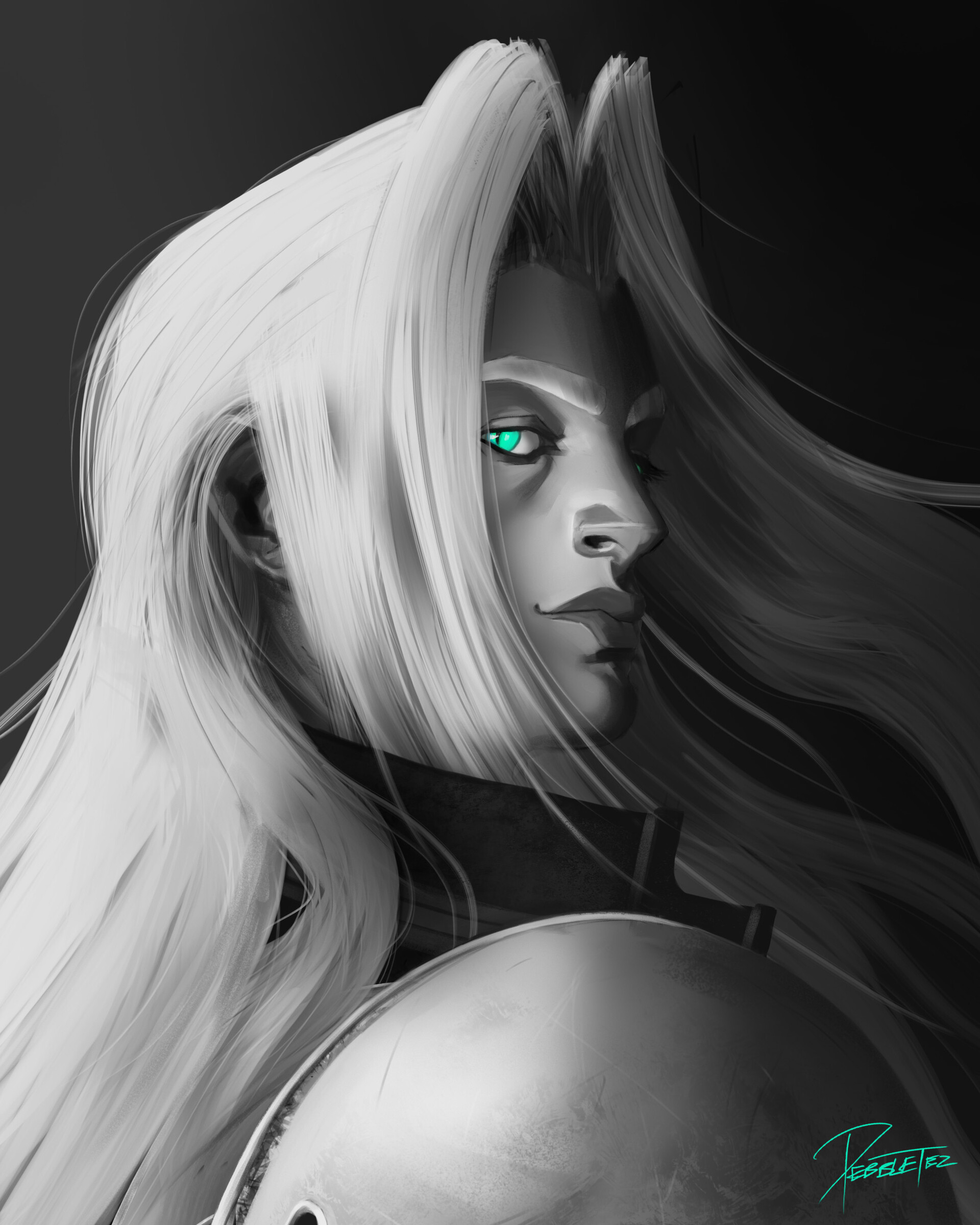 ArtStation - Sephiroth FF7 (Final Fantasy7) Fanart.