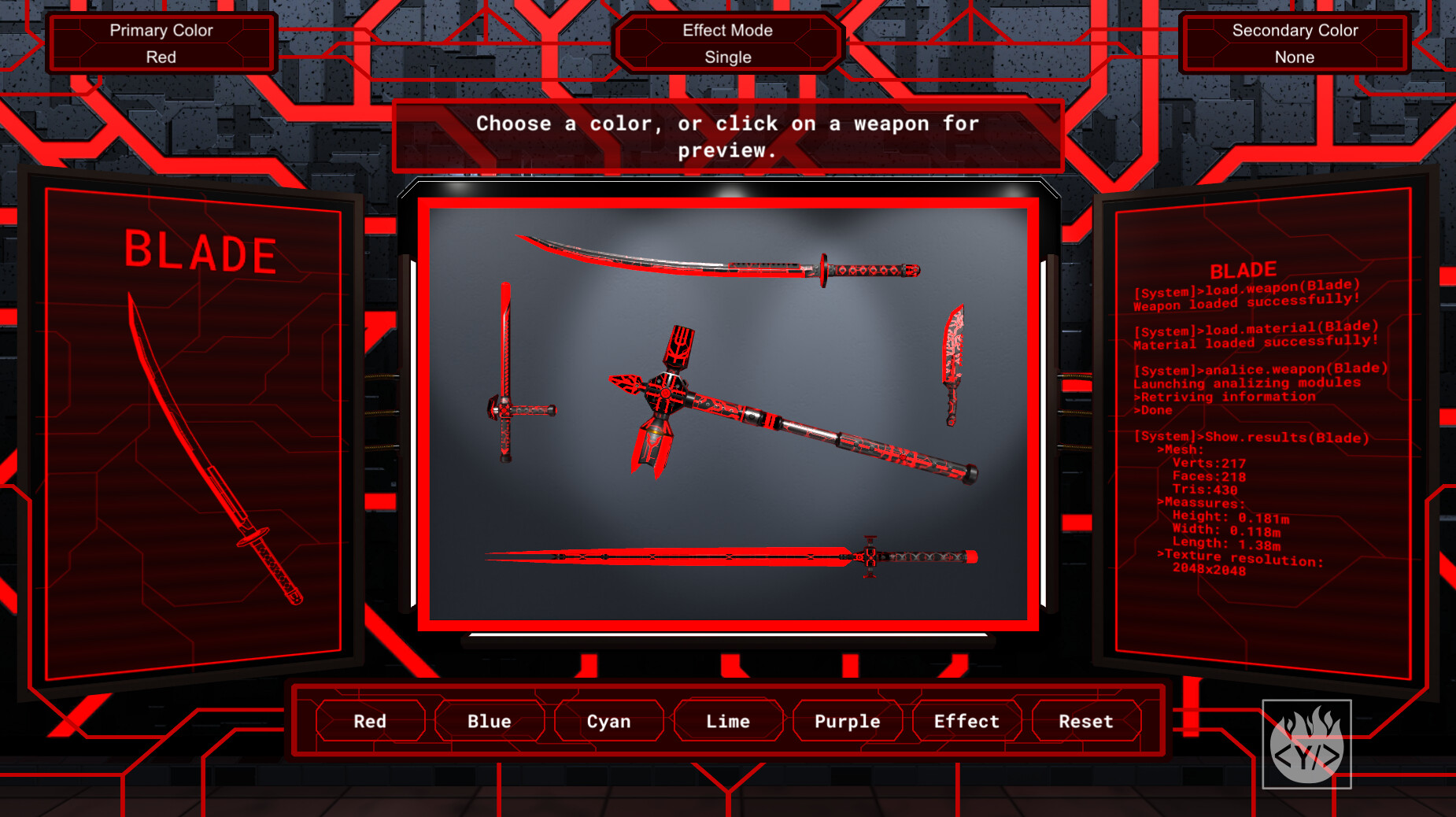 ArtStation - Cyberpunk Melee Weapons (Demo Scene and UI)