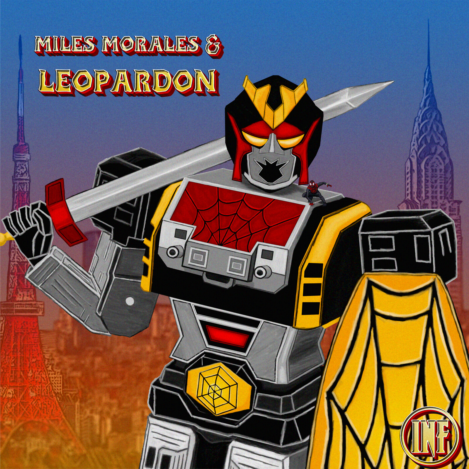 Inferential Studios - Miles Morales & Leopardon Fan Art