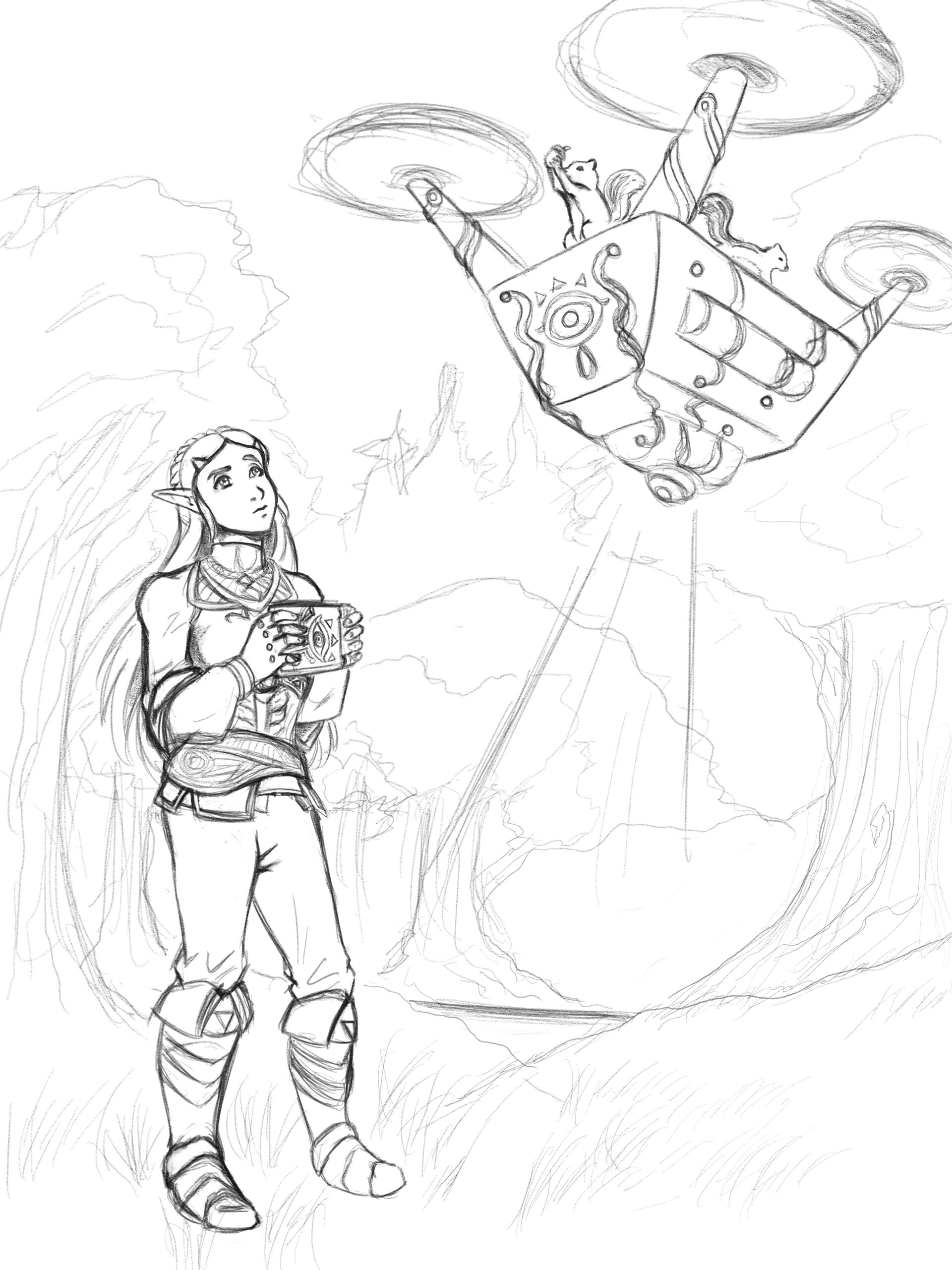 the legend of zelda breath of the wild coloring pages