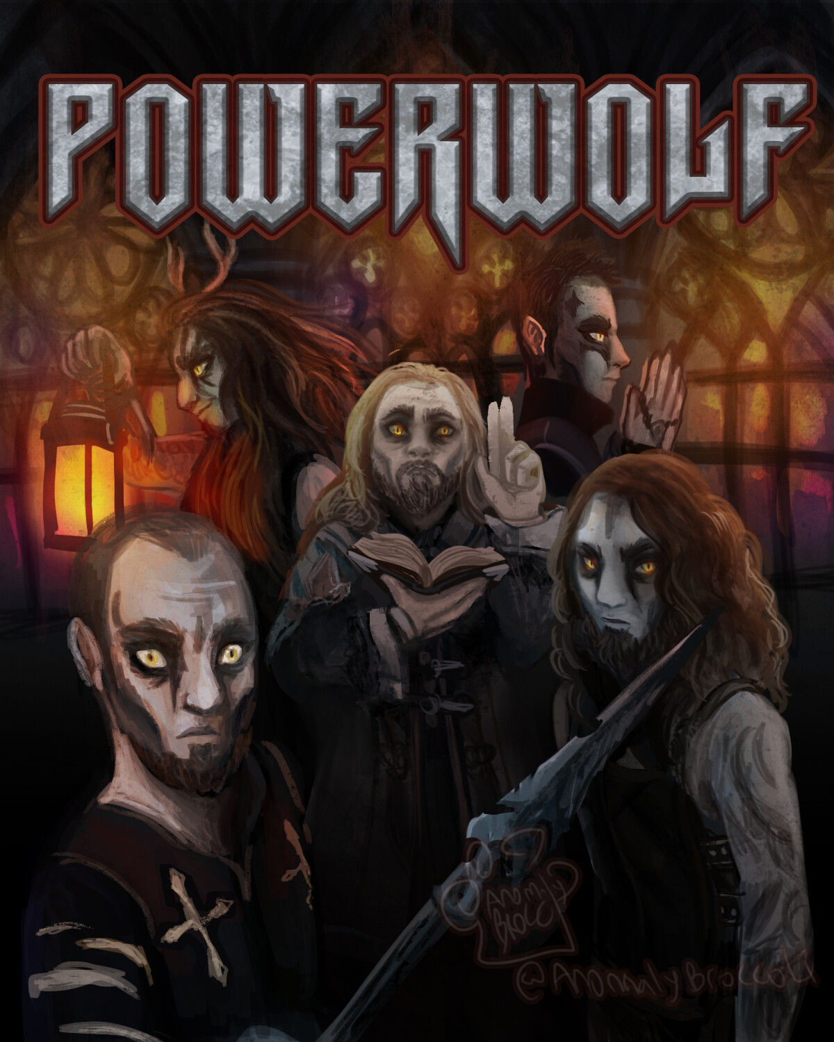 ArtStation - Powerwolf (As comic cover)