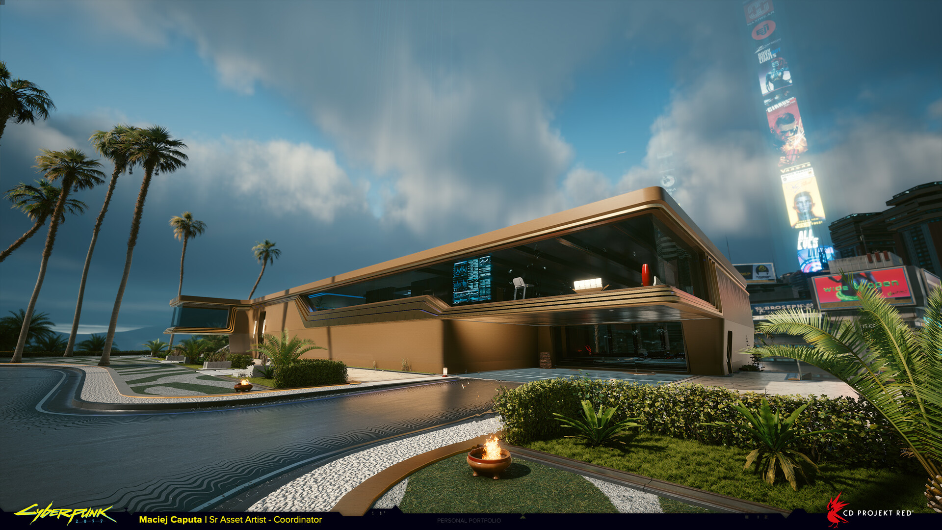 Maciej Caputa - Cyberpunk 2077 - Neokitsch Architecture Set