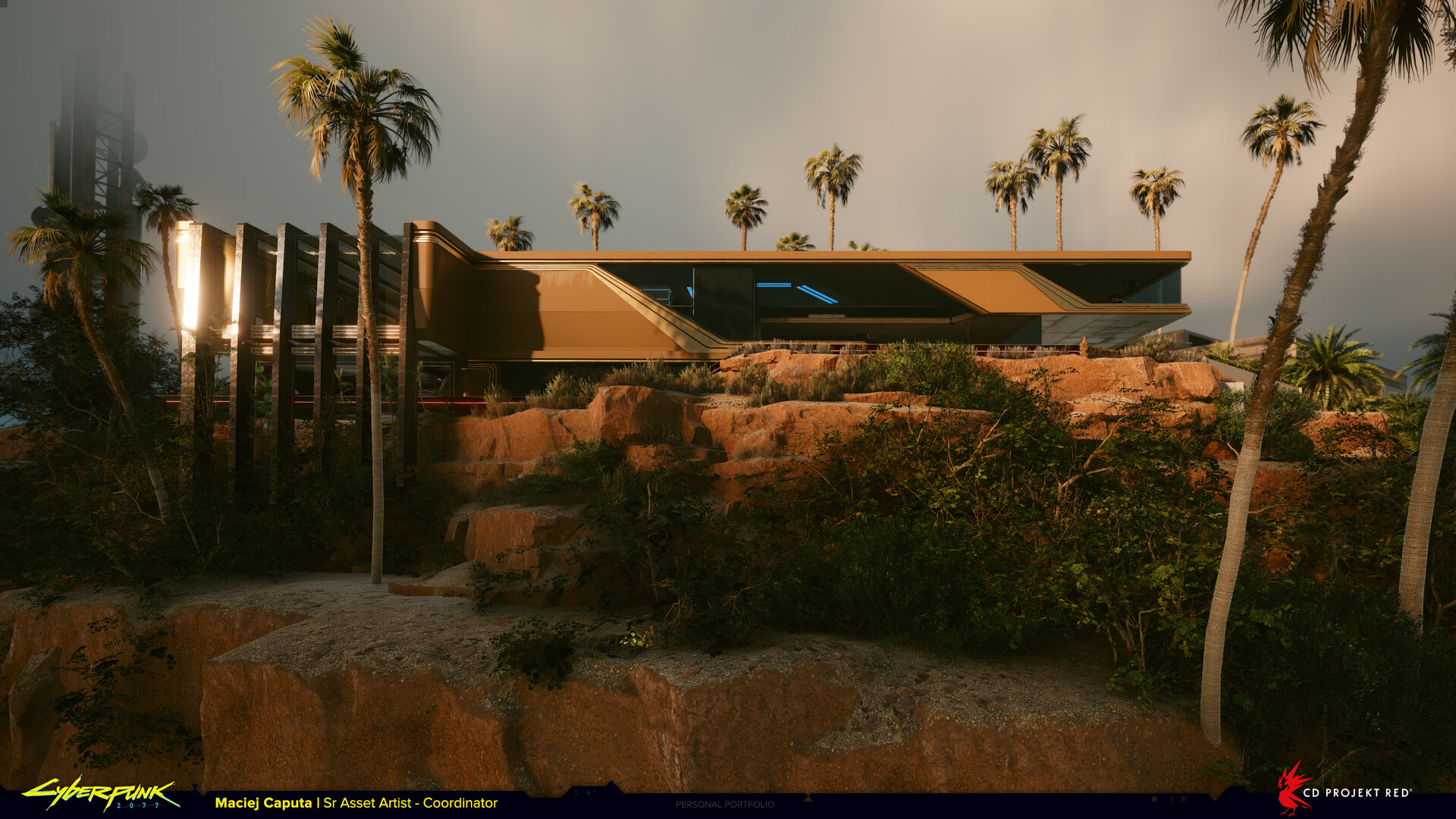 Maciej Caputa - Cyberpunk 2077 - Neokitsch Architecture Set