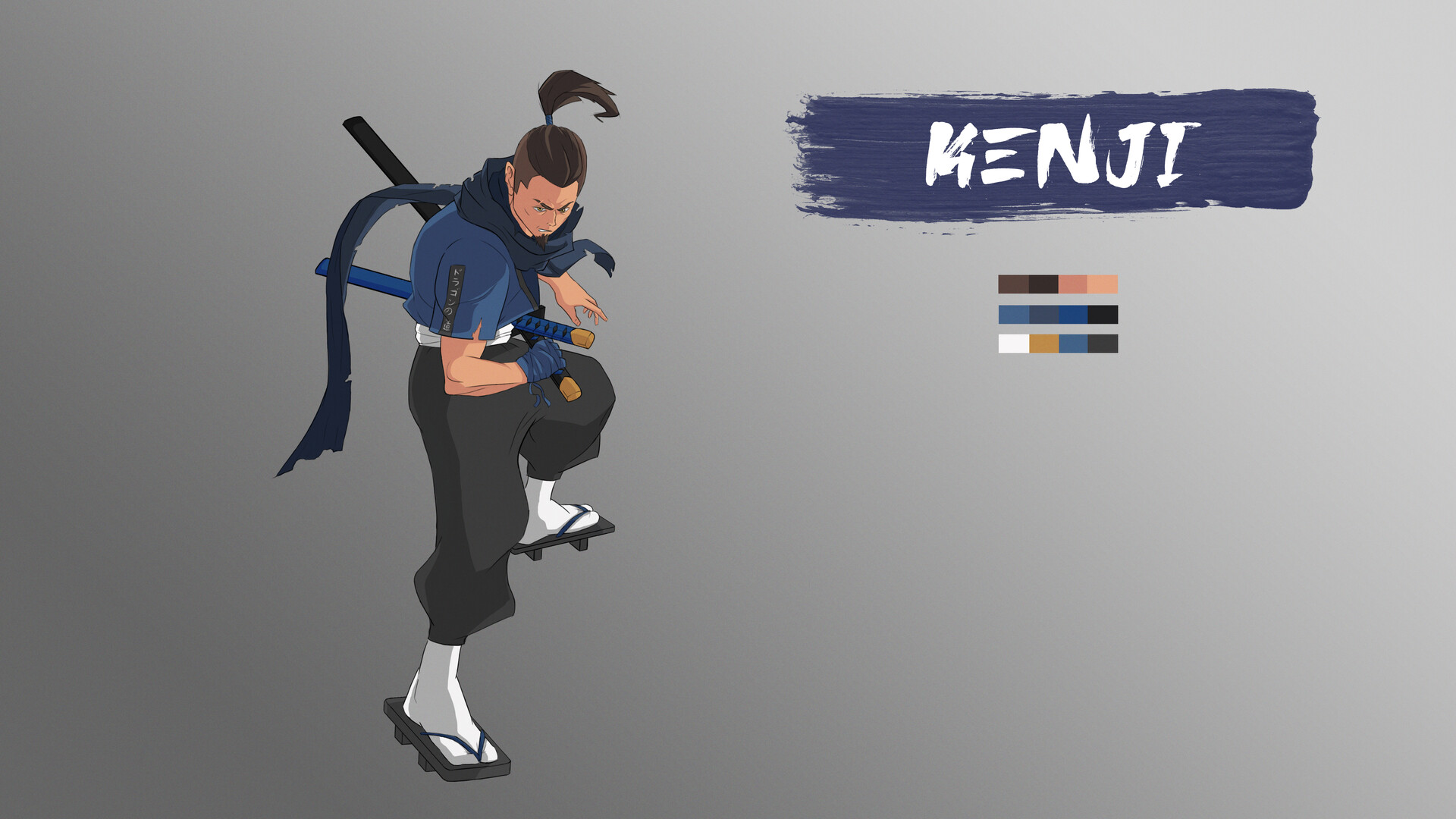 ArtStation - Samurai concept art - Kenji
