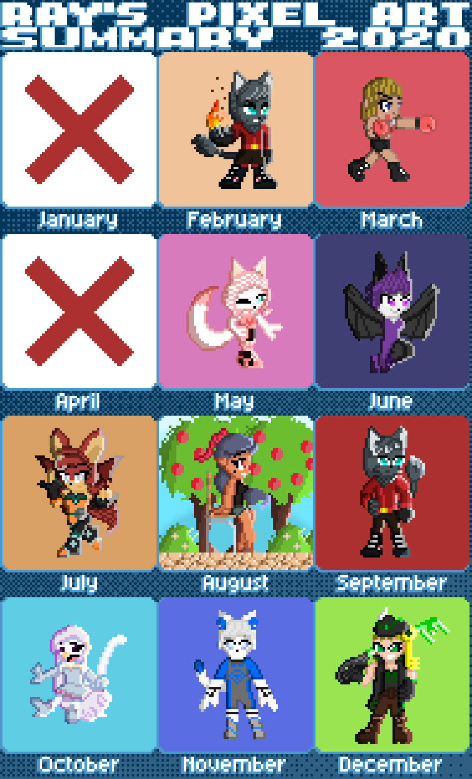 ArtStation - Ray's Pixel Art Summary 2020