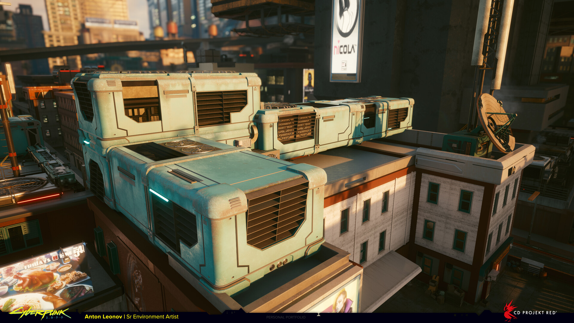 Anton Leonov - CYBERPUNK 2077 | Rooftop Fan set
