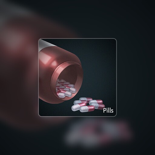 ArtStation - Game UI icon - icon pills
