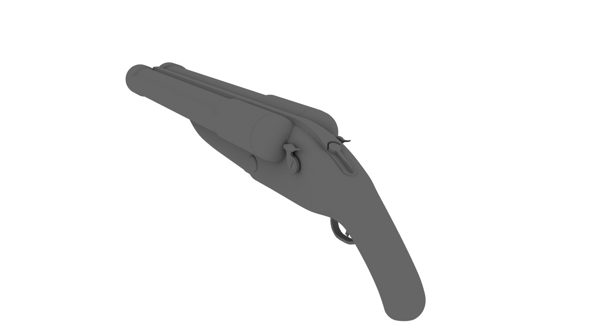 ArtStation - Doom - Super Shotgun Redesign, Untextured