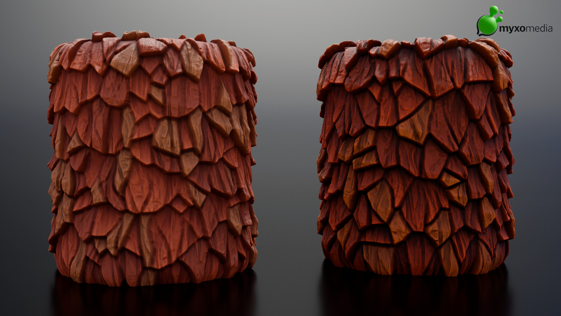 ArtStation - Stylized Pine Bark - Procedural Material