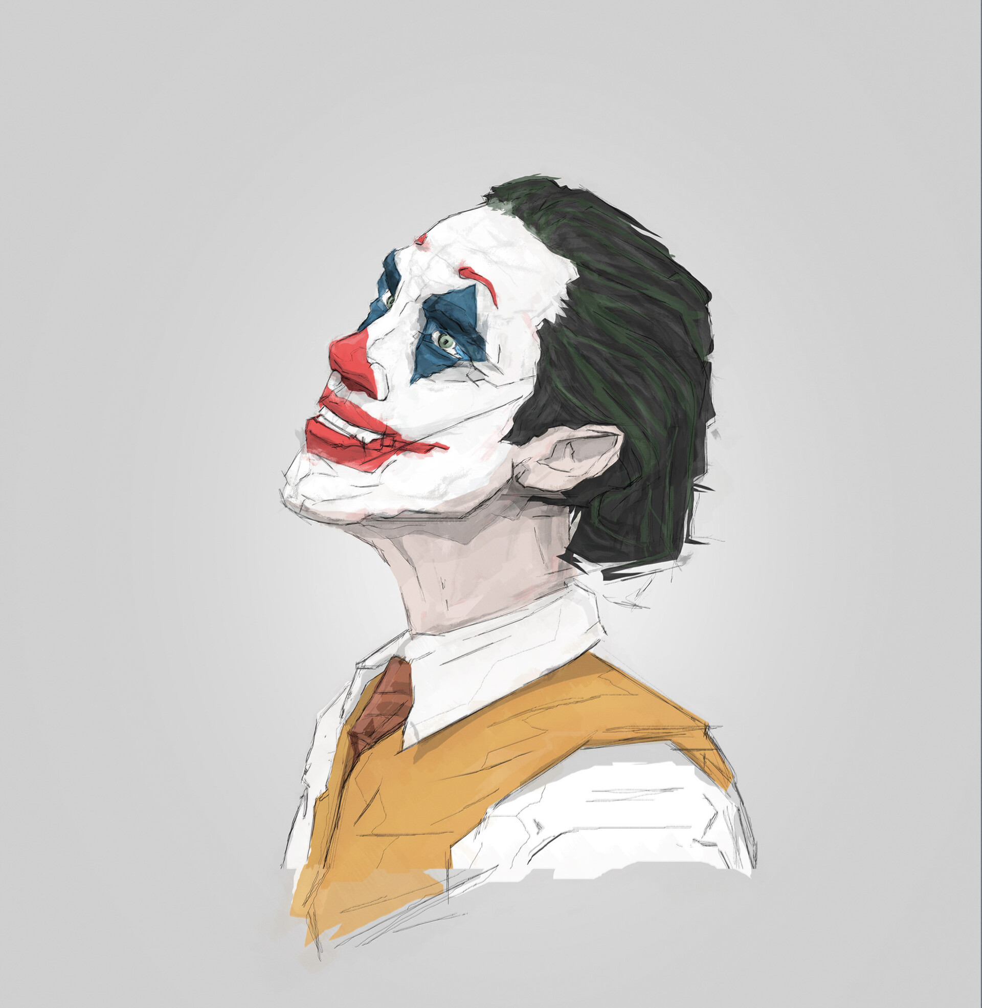 how to draw joker new movie