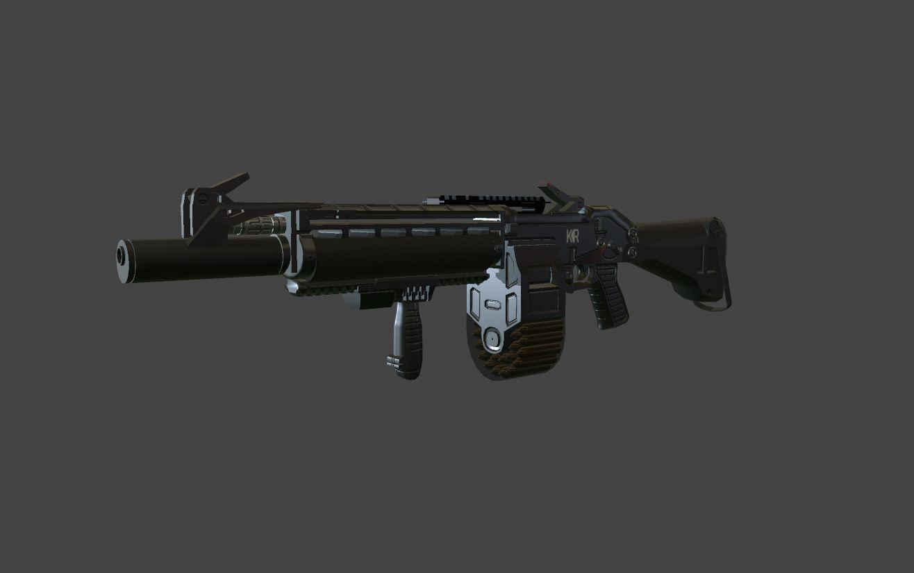 ArtStation - LMG gun