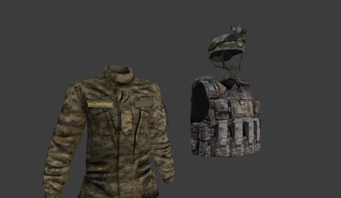 ArtStation - PLA Type-19 Infantry Equipment