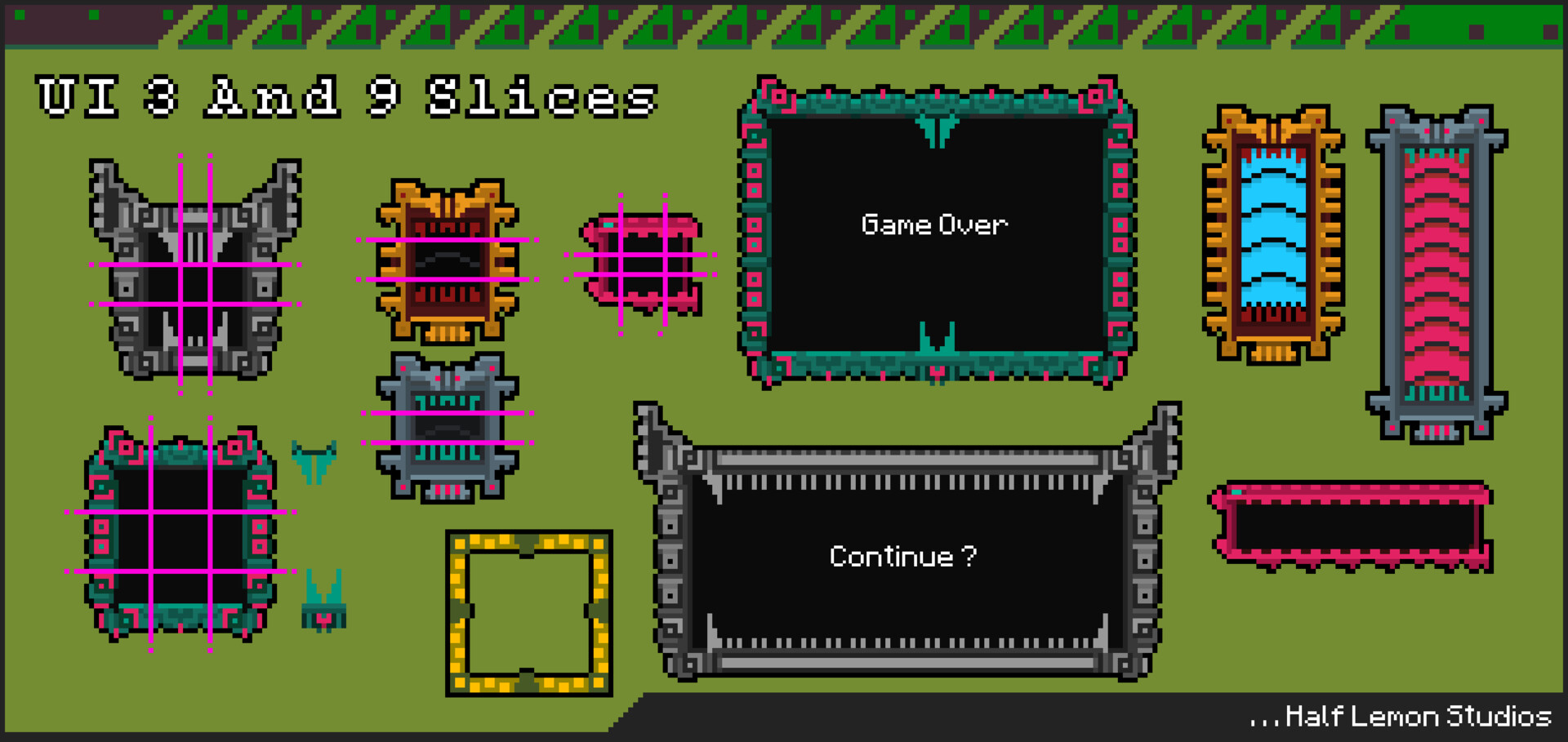 ArtStation - UI 9 & 3 Slices