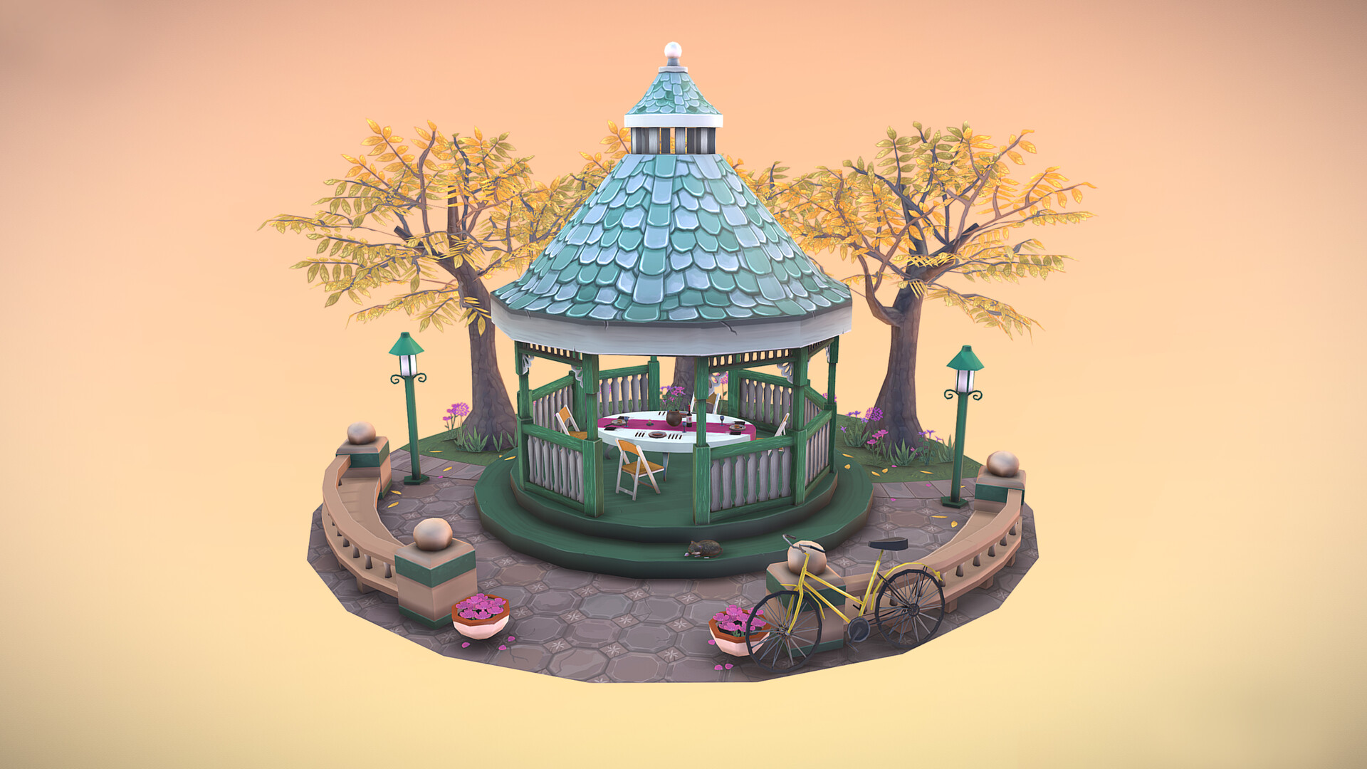 ArtStation - Flower Pavilion