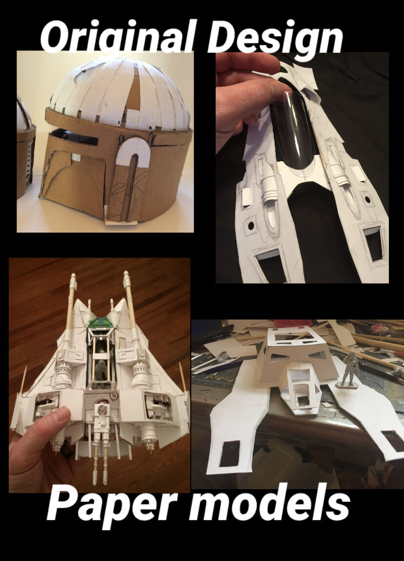 ArtStation - Paper Craft Scratch Build