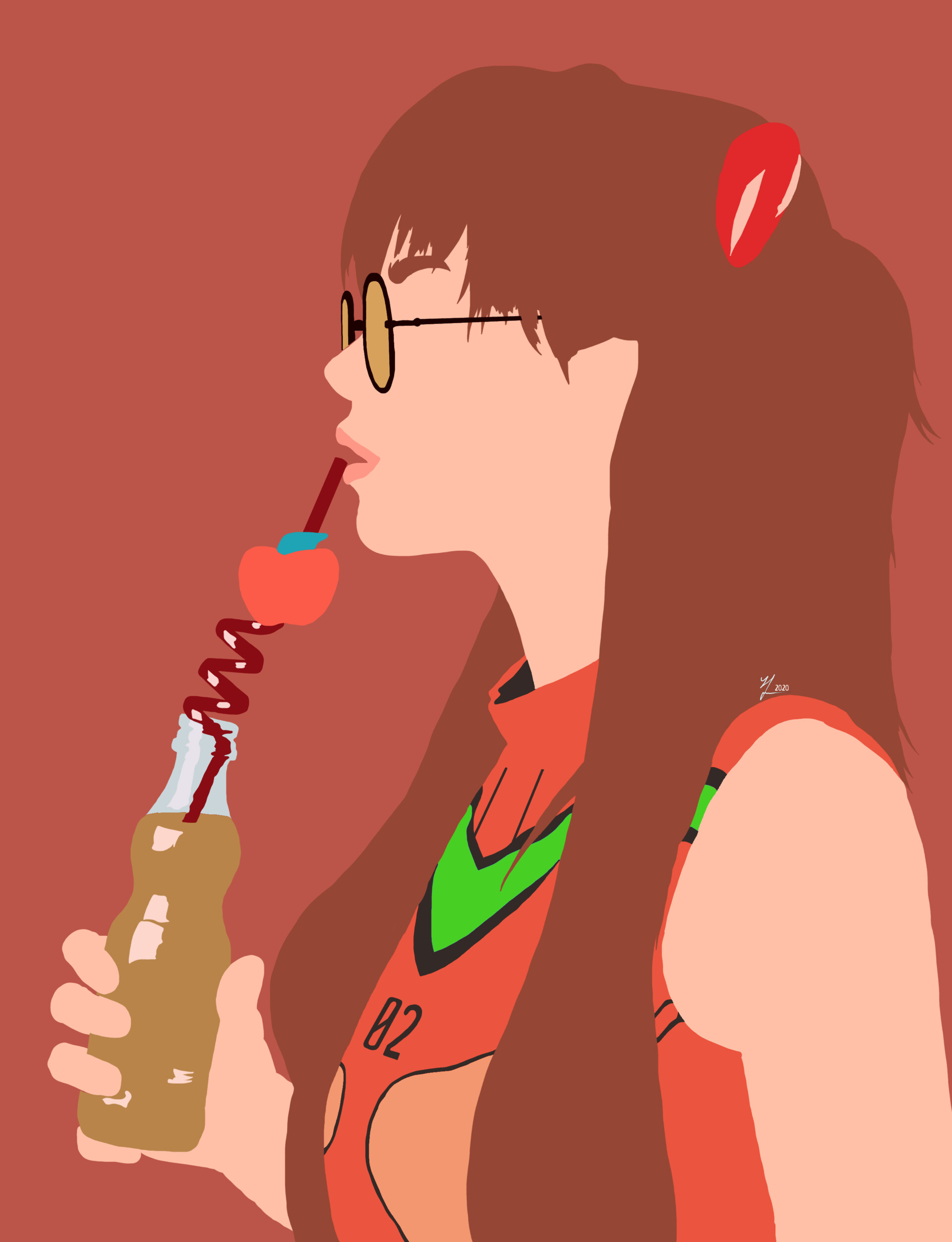 ArtStation - Asuka Langley from Neon Genesis Evangelion (Basic)