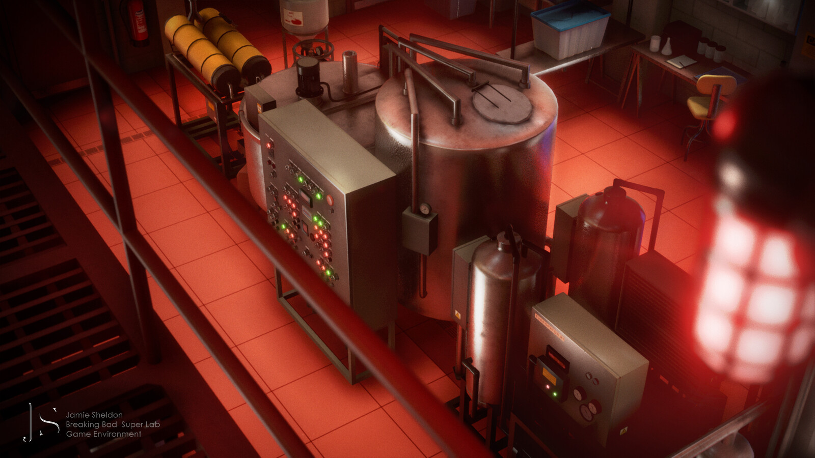 Jamie Sheldon - Breaking Bad Super Lab - Game Environment