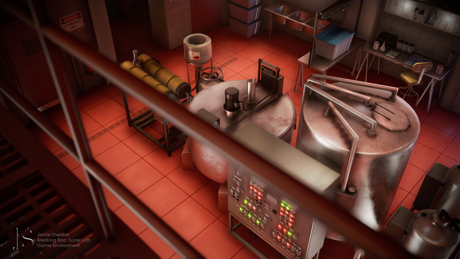 Jamie Sheldon - Breaking Bad Super Lab - Game Environment
