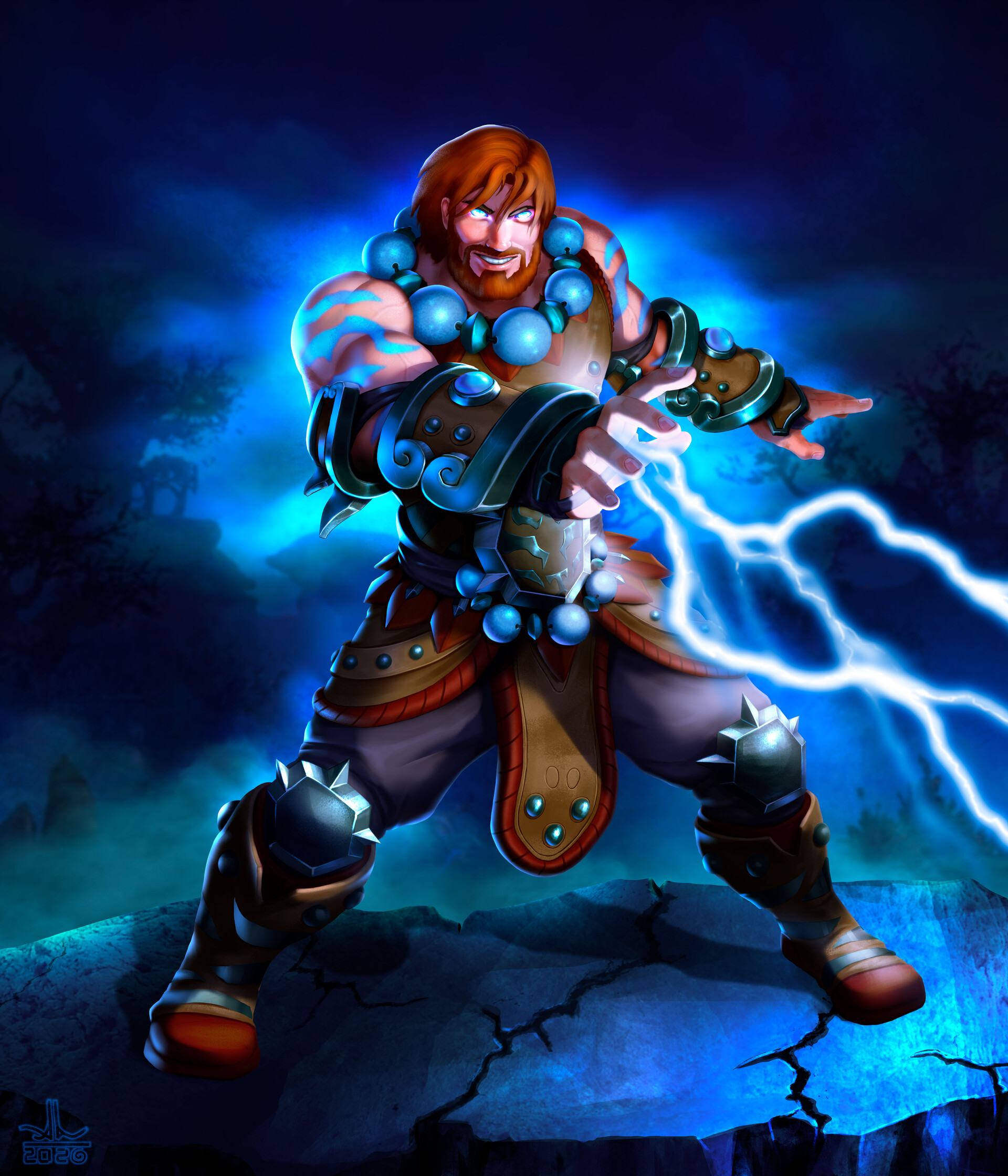 ArtStation - Lightning Monk