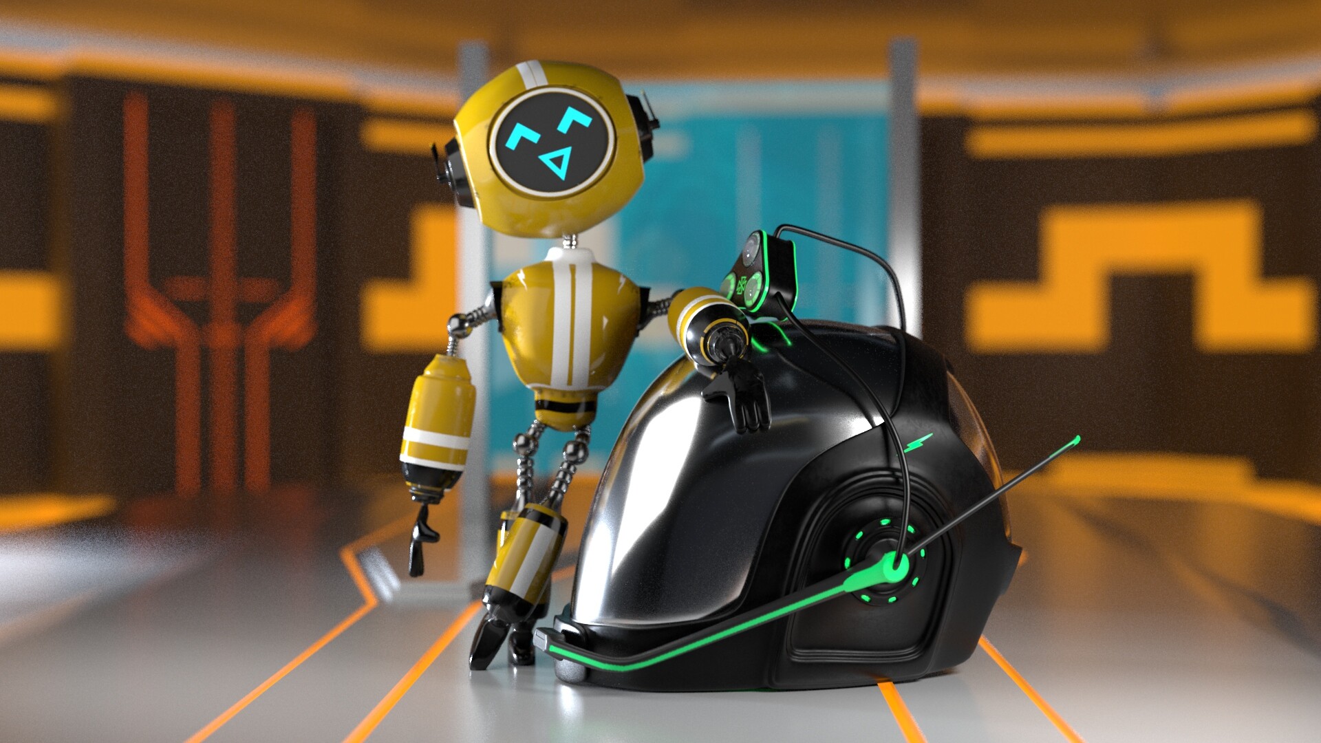 ArtStation - Minibot with helcam