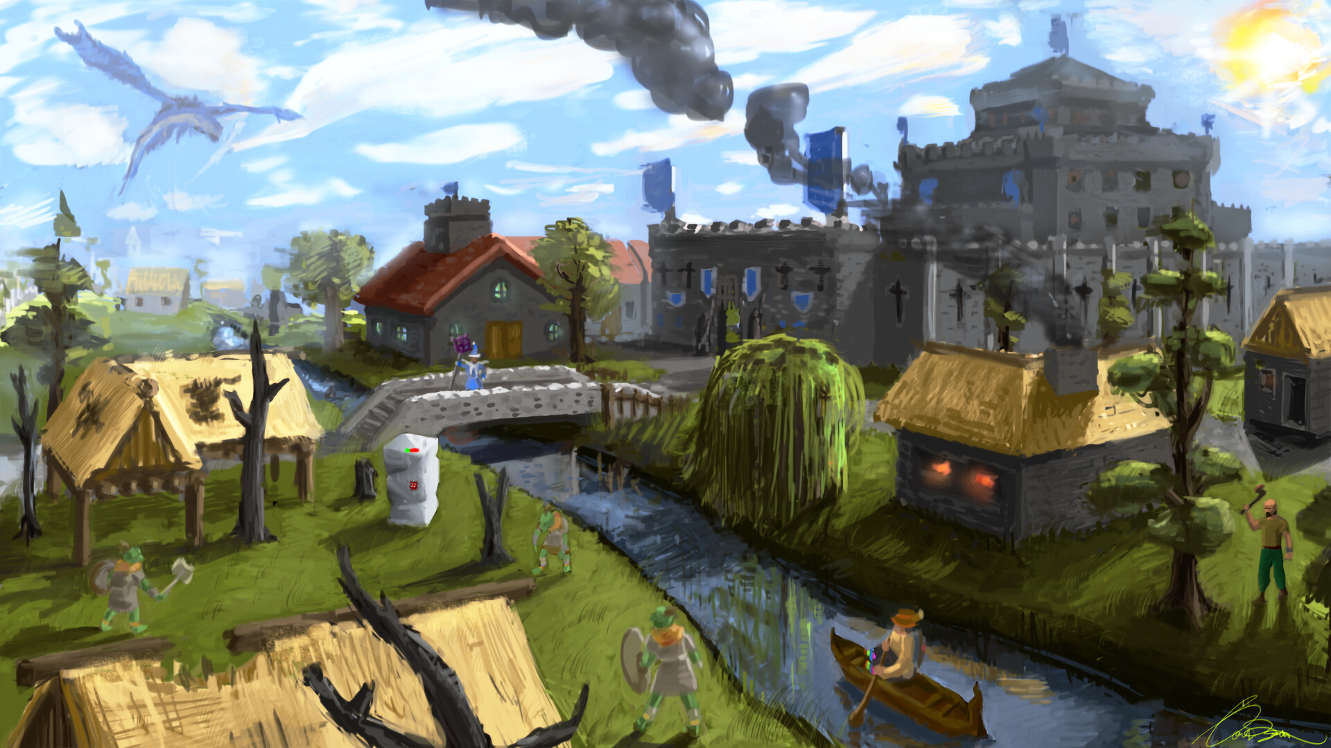 ArtStation - Lumbridge Digital Painting