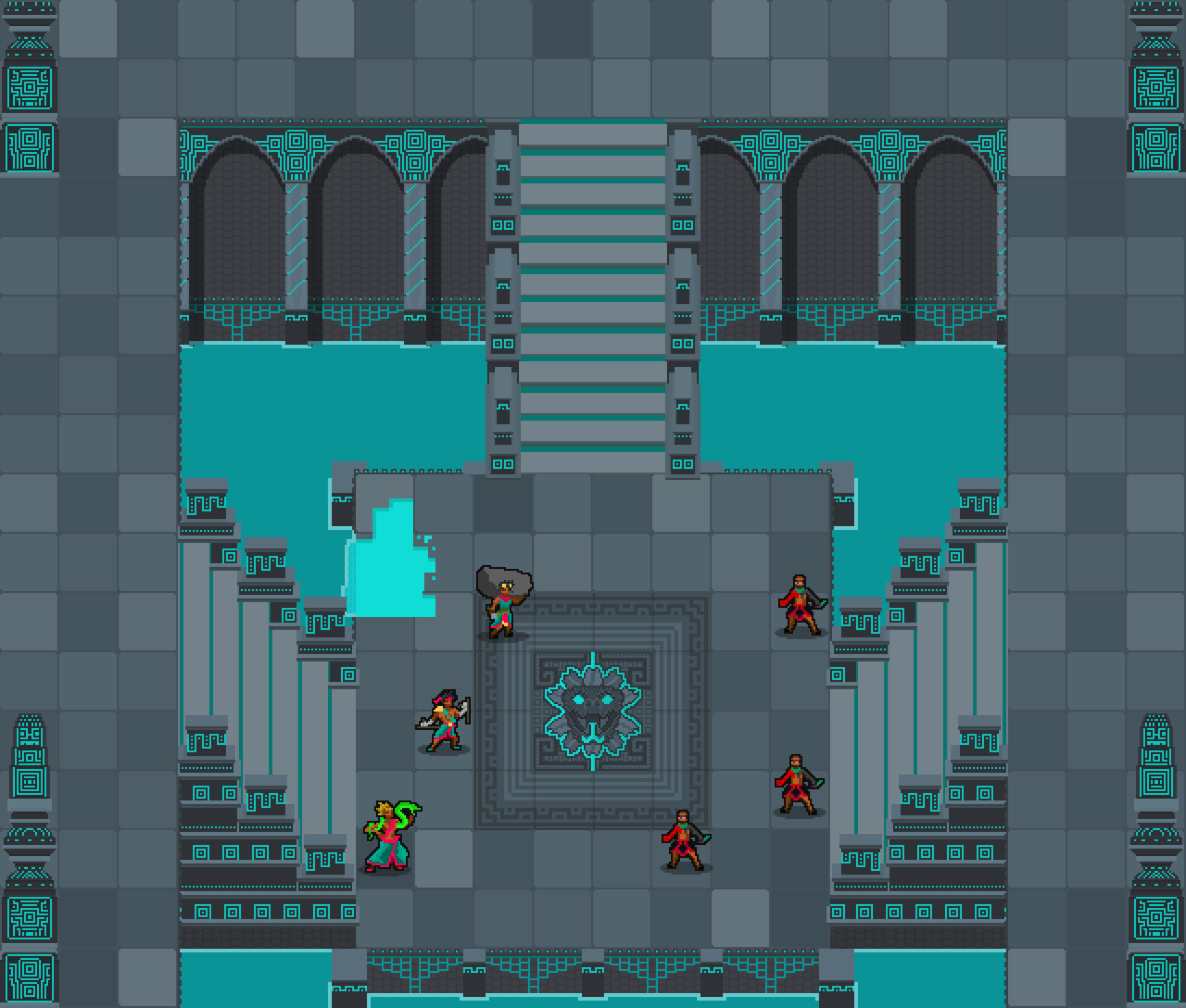 ArtStation - Embers of Aztlan Environmental Art Concept: Water Serpent ...