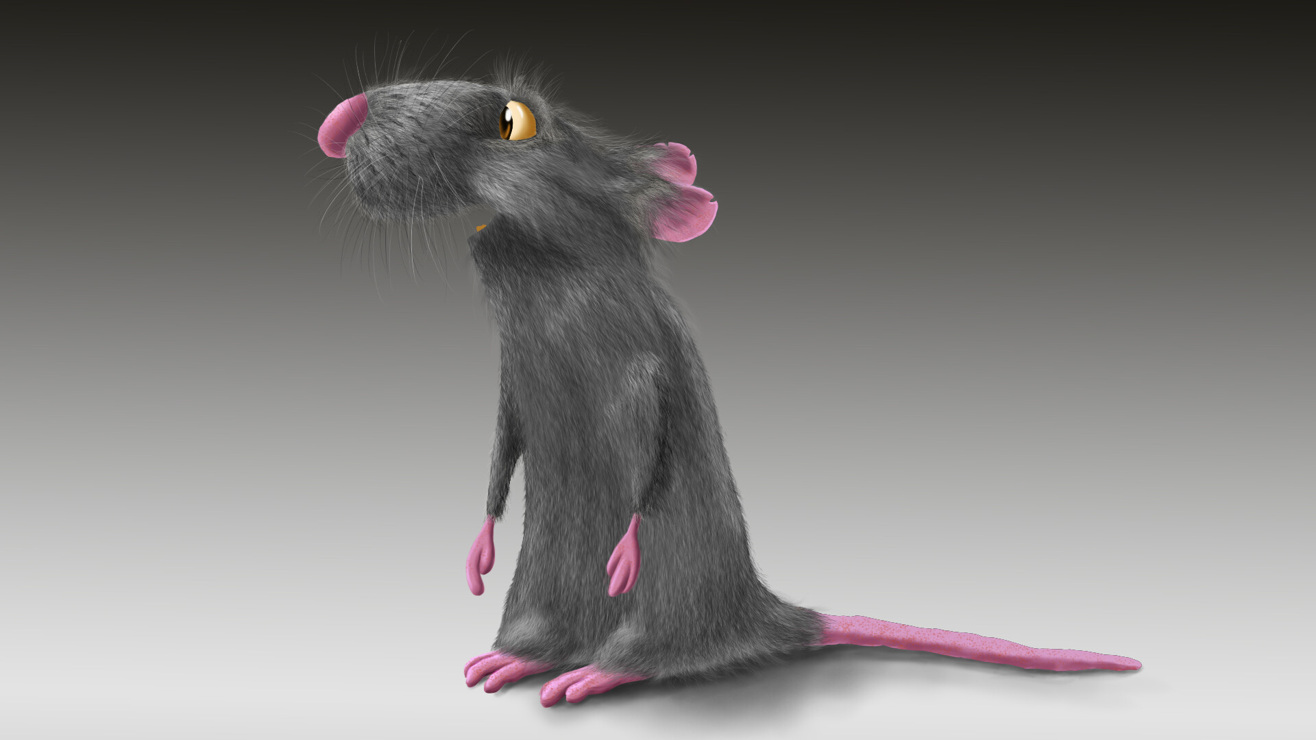 ArtStation - Cute rat