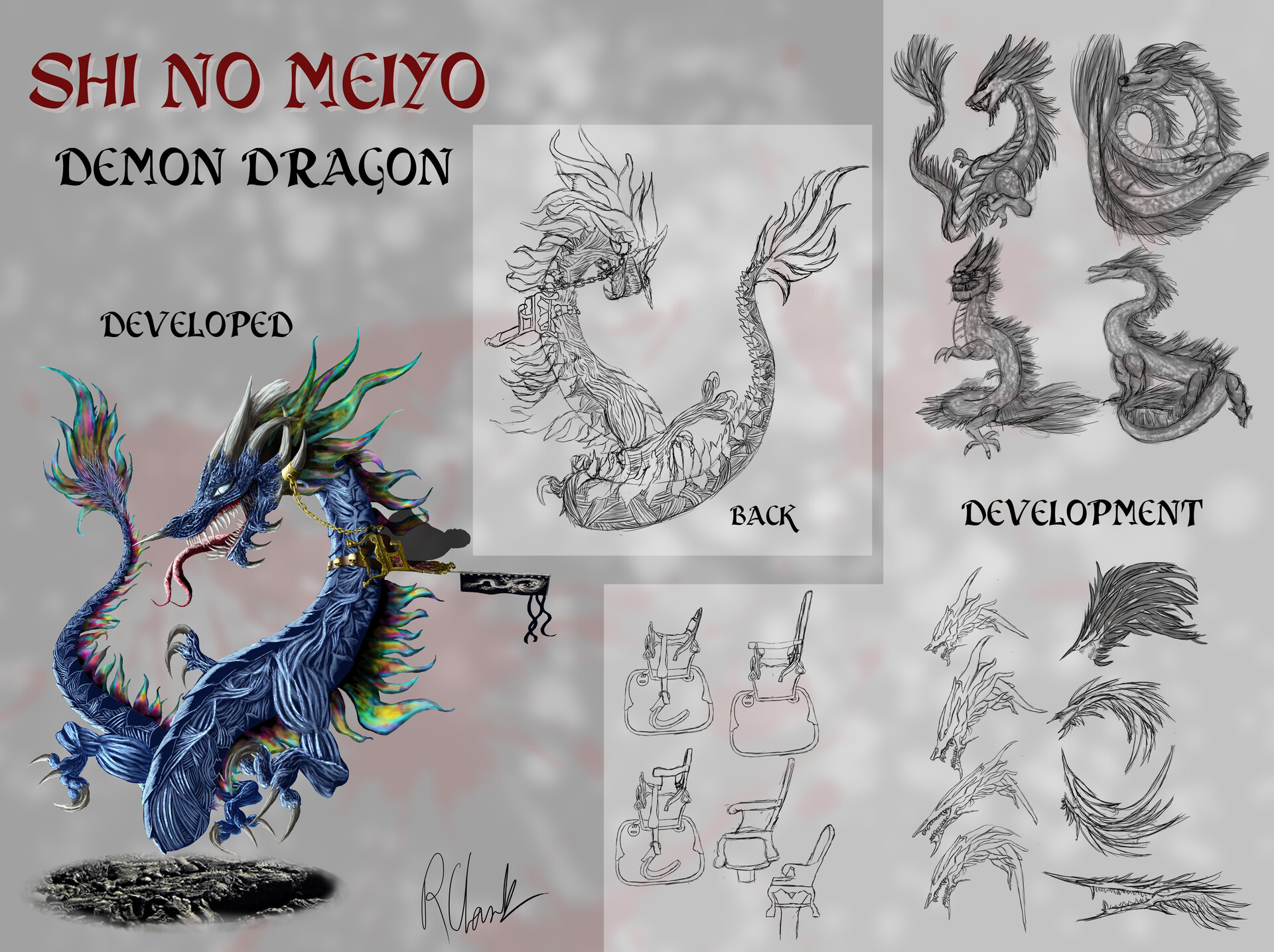 ArtStation - Project 2 - Shi No Meiyo Vehicle/ Mount 2