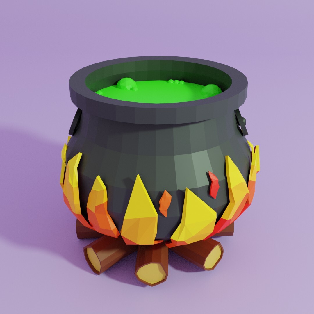Kasram - A simple lowpoly cauldron