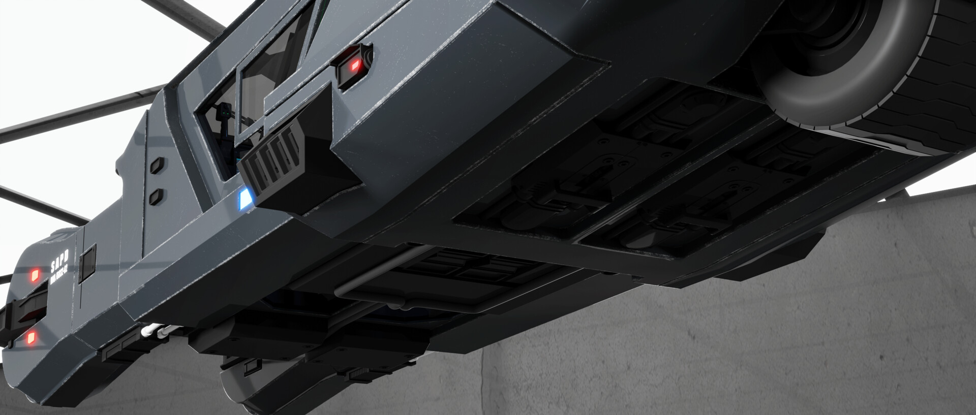 bass Mania - modeling and render Blade Runner Police Spinner