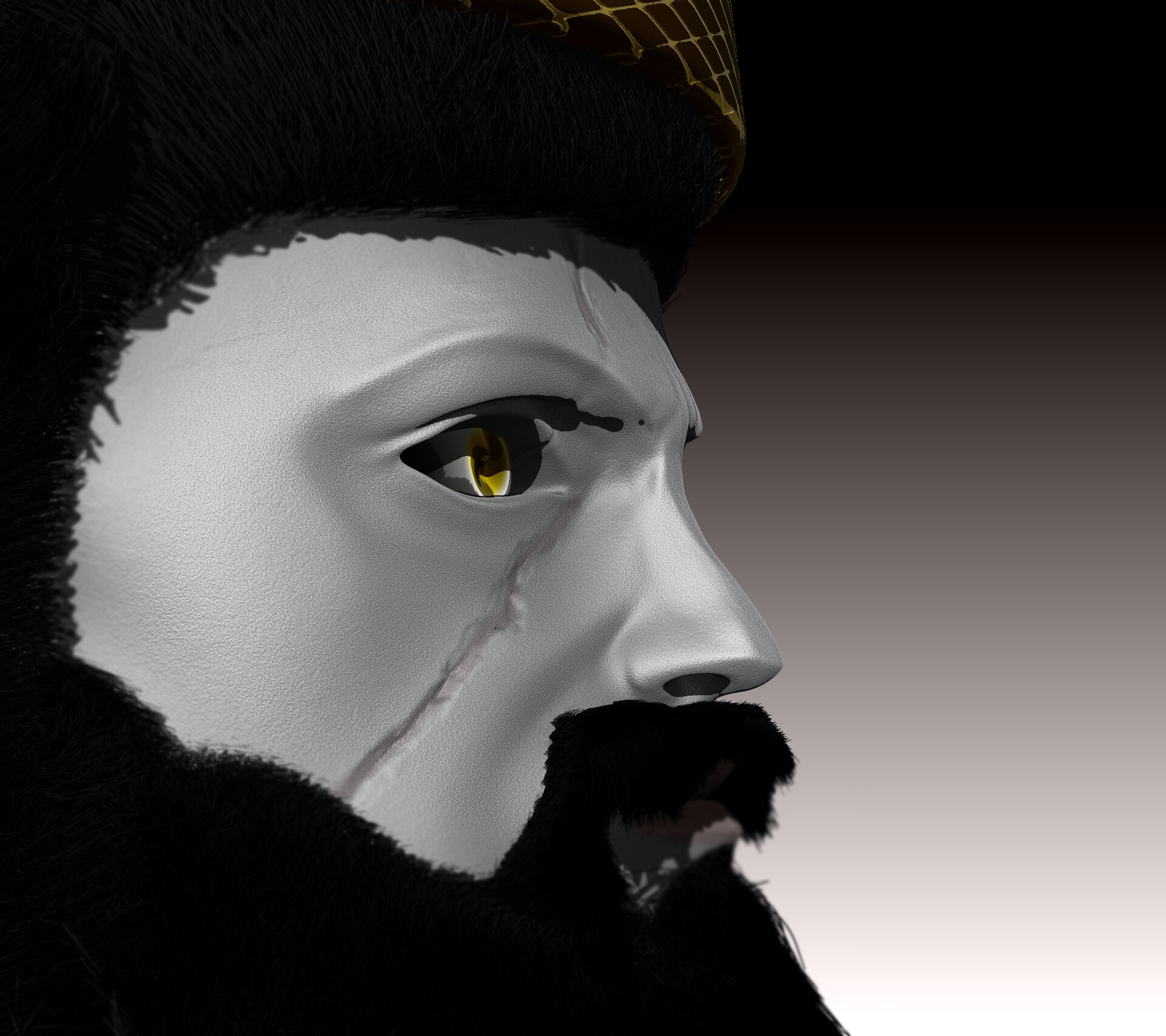 H Mousavi - Deioces or Dia-oku 3d Model مدل سه بعدی پادشاه دیاکو