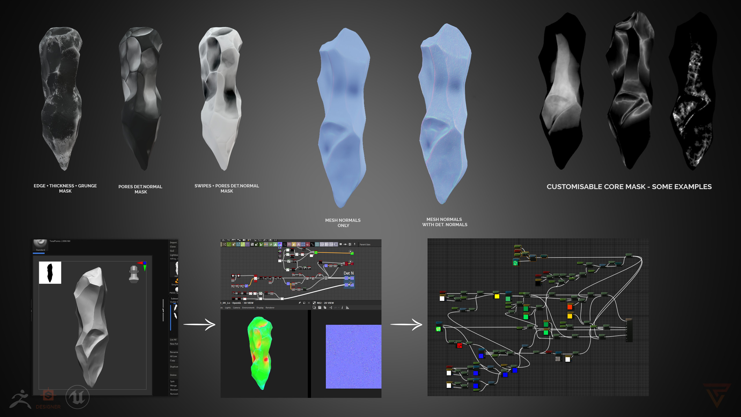 Vishal Ranga Portfolio - Crystal Shader - Unreal