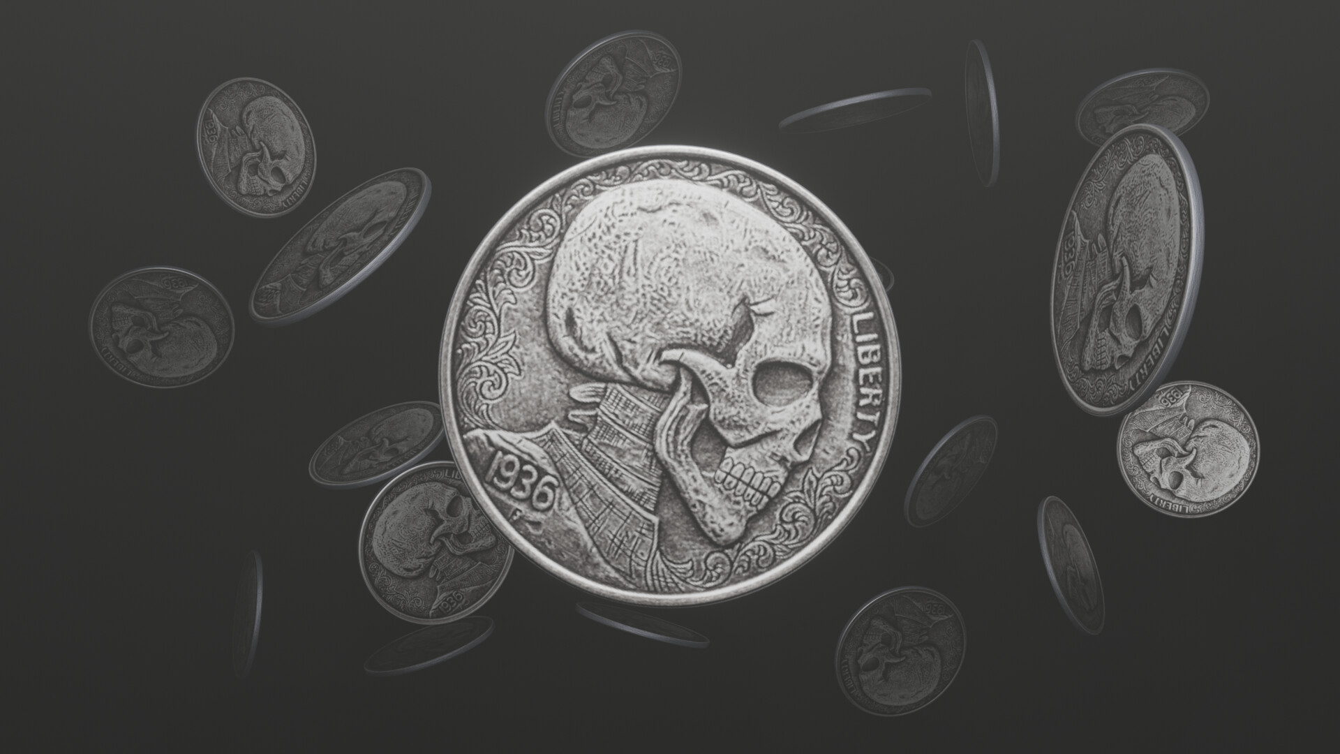 ArtStation - Pirate's Coins Made in Blender 2.9