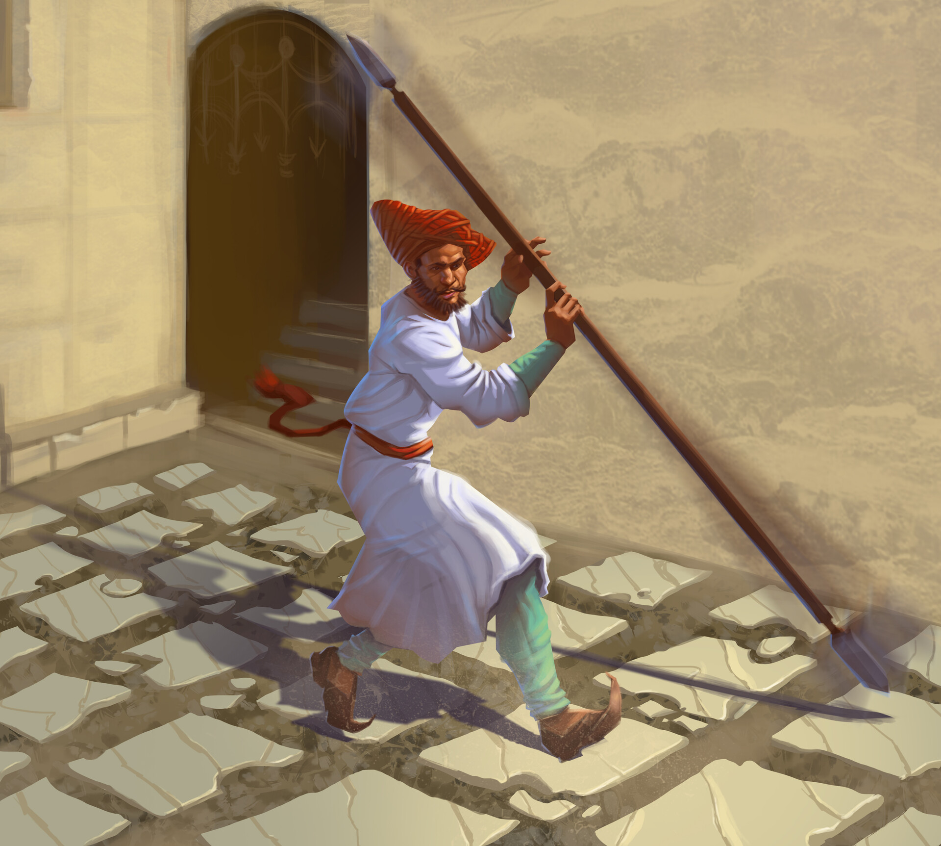 ArtStation - Maratha Warrior