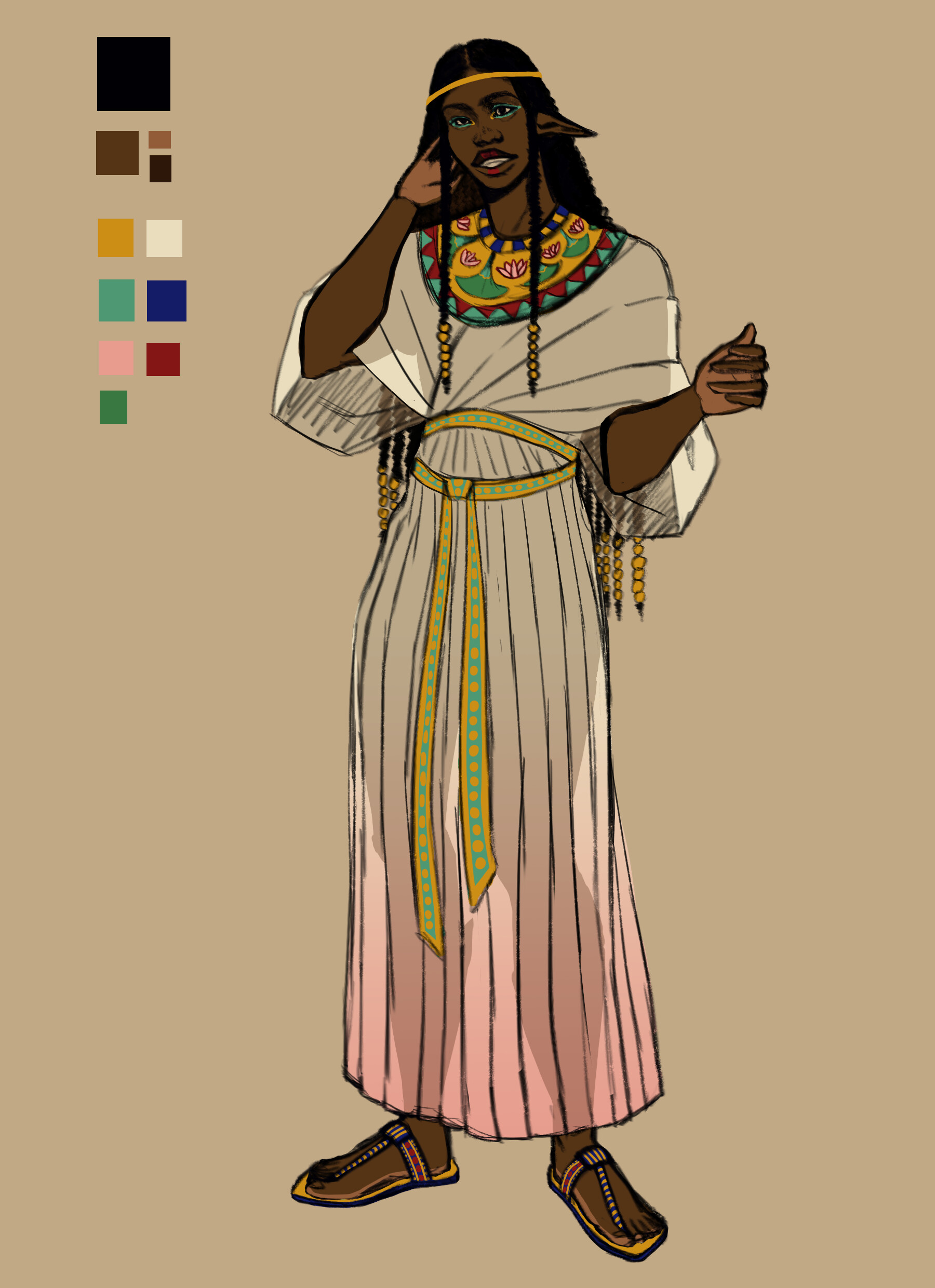 ArtStation - Ancient Egyptian elf