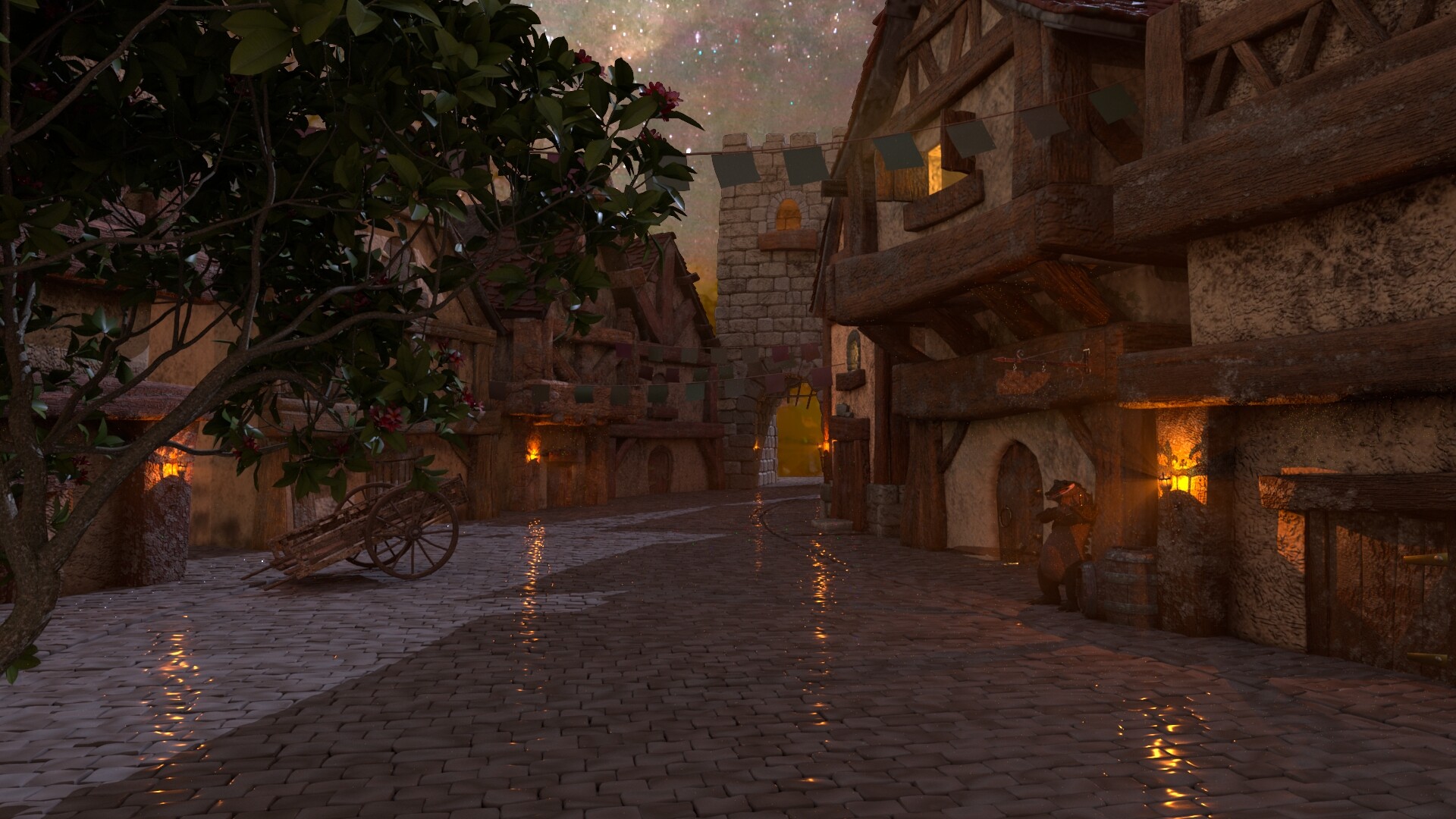 ArtStation - Village Nuke Compo