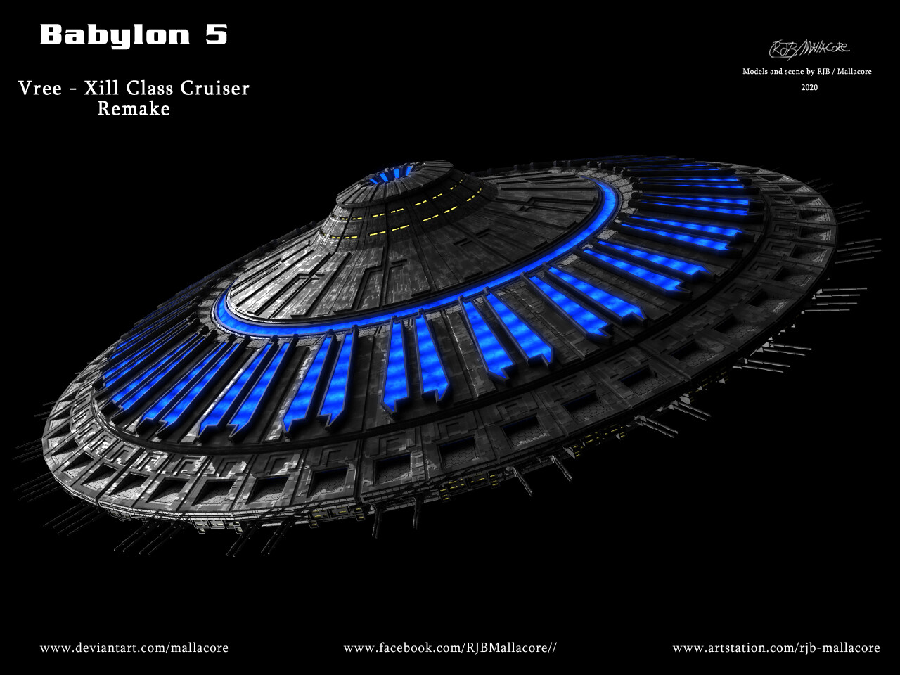 ArtStation - Babylon 5 - Vree Xill class cruiser