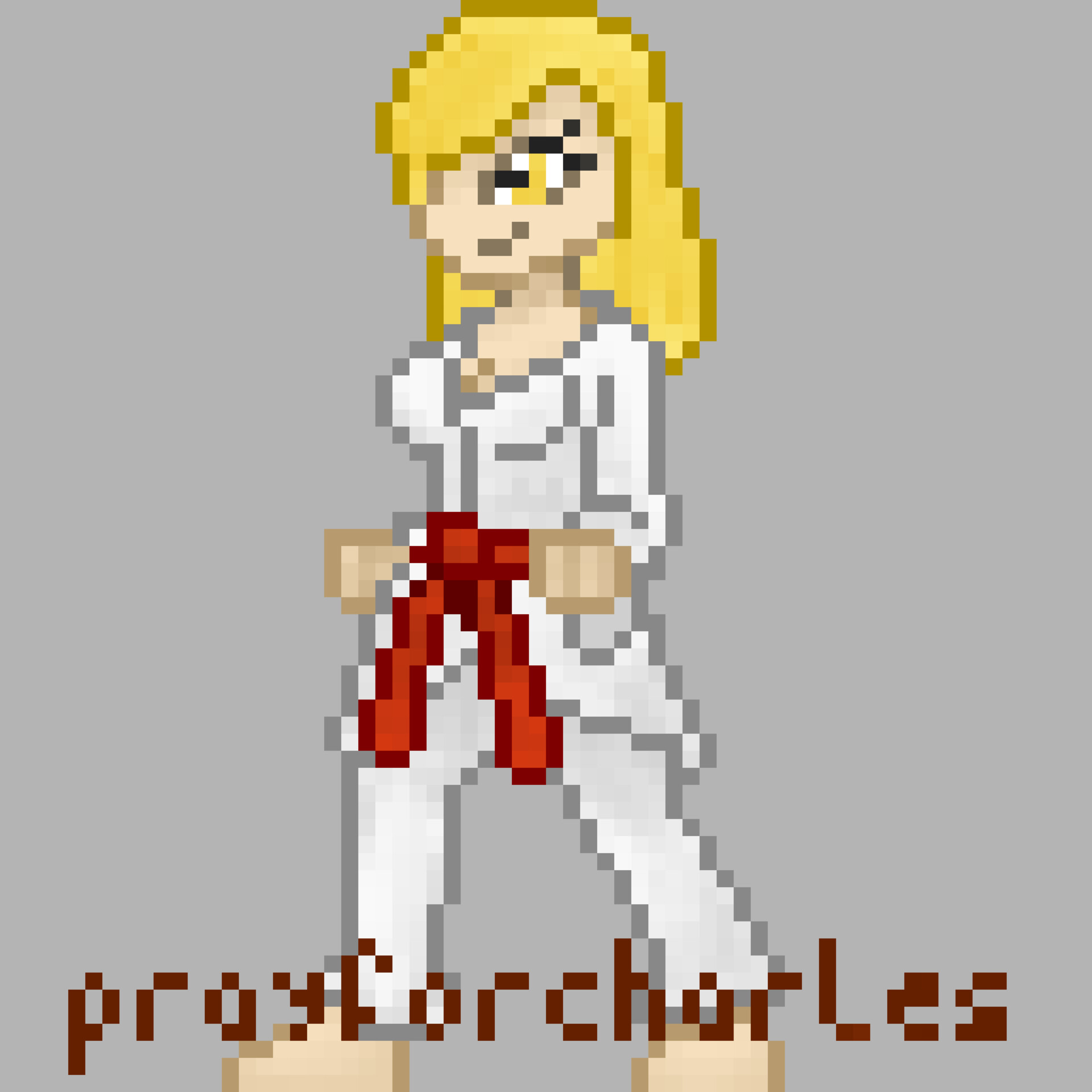 ArtStation - Red Belt (pixel art)